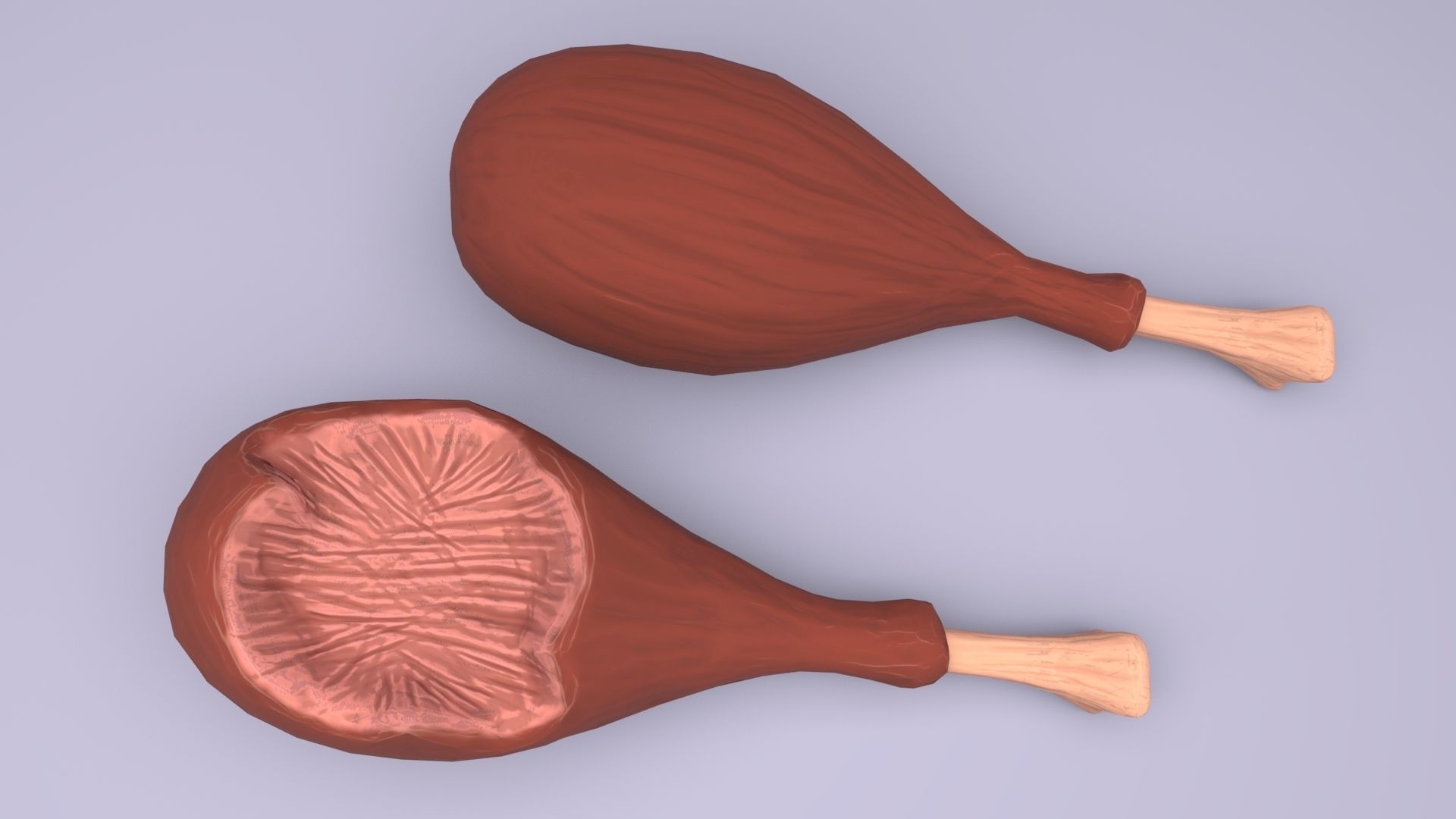 3D model Cartoon Chicken Leg VR / AR / low-poly | CGTrader