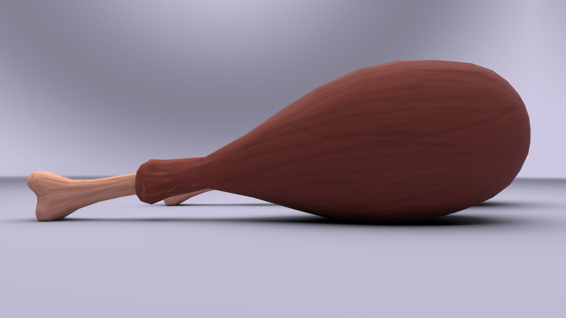 3D model Cartoon Chicken Leg VR / AR / low-poly | CGTrader