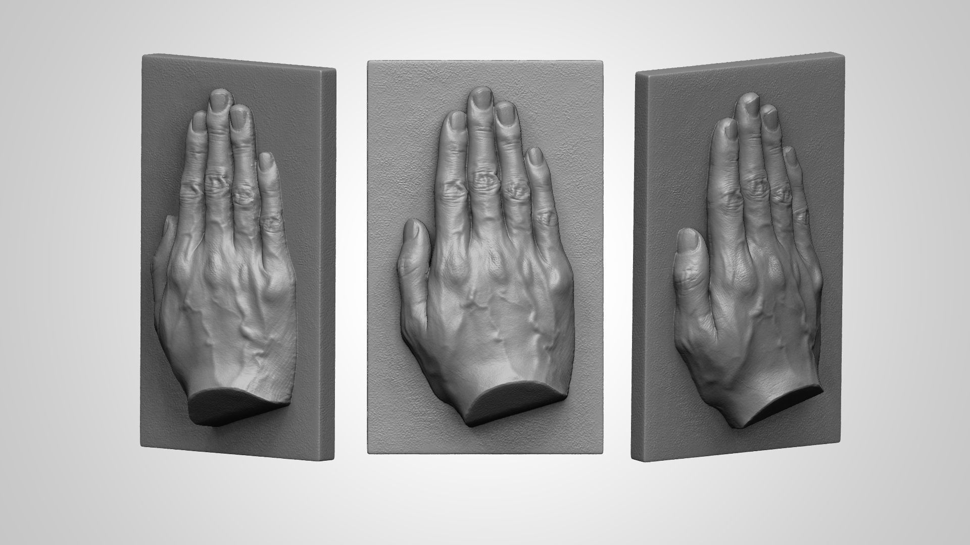 Hand Plate Decor 3D model 3D printable | CGTrader