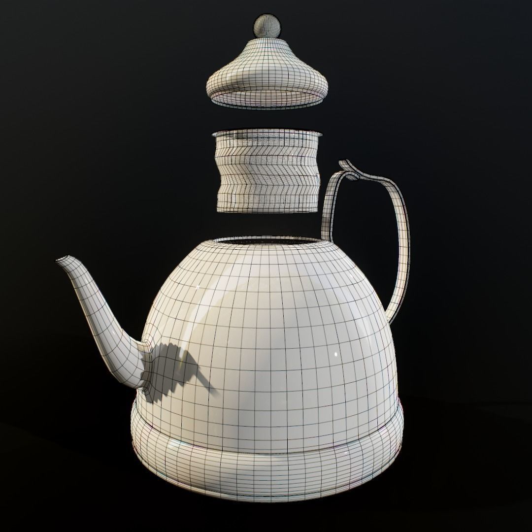 High Poly Teapot Game Asset 3D model | CGTrader