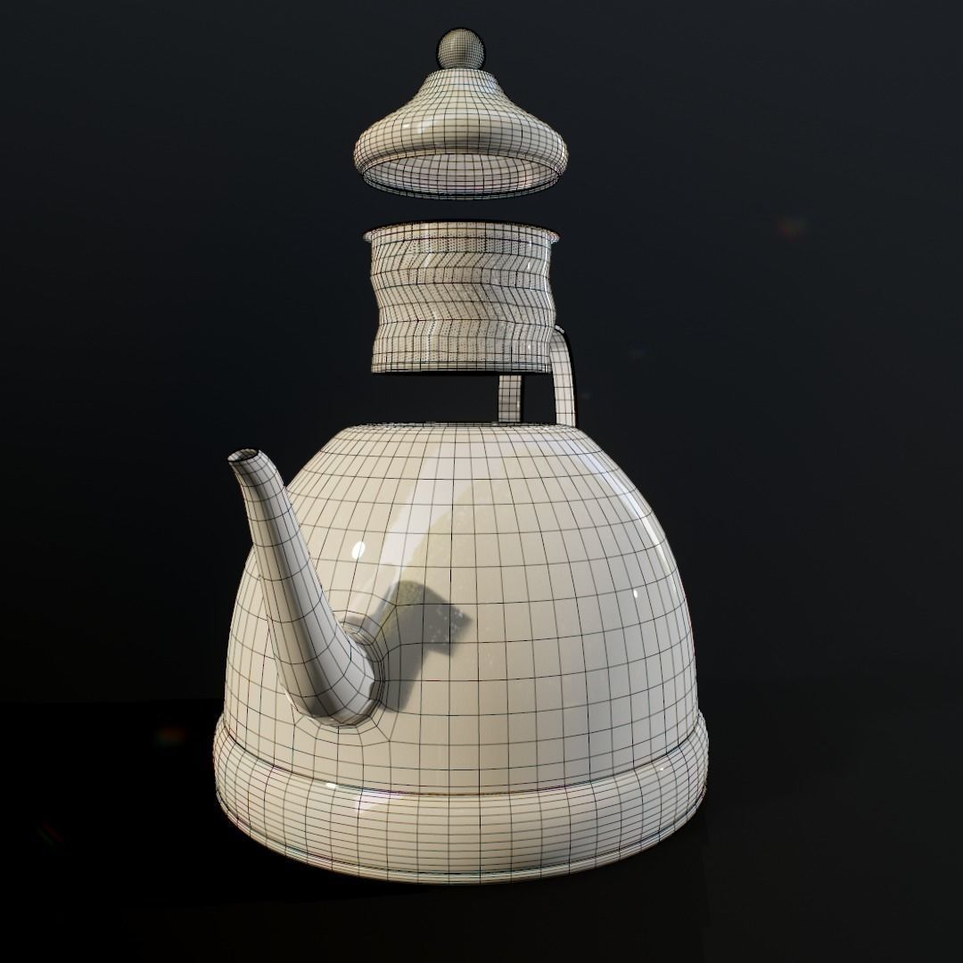 High Poly Teapot Game Asset 3D model | CGTrader