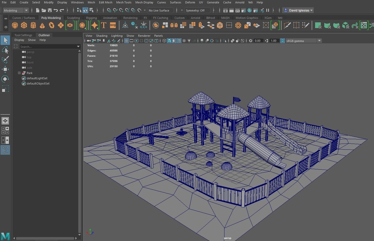 3D model Simple Children Playground 01 VR / AR / low-poly | CGTrader