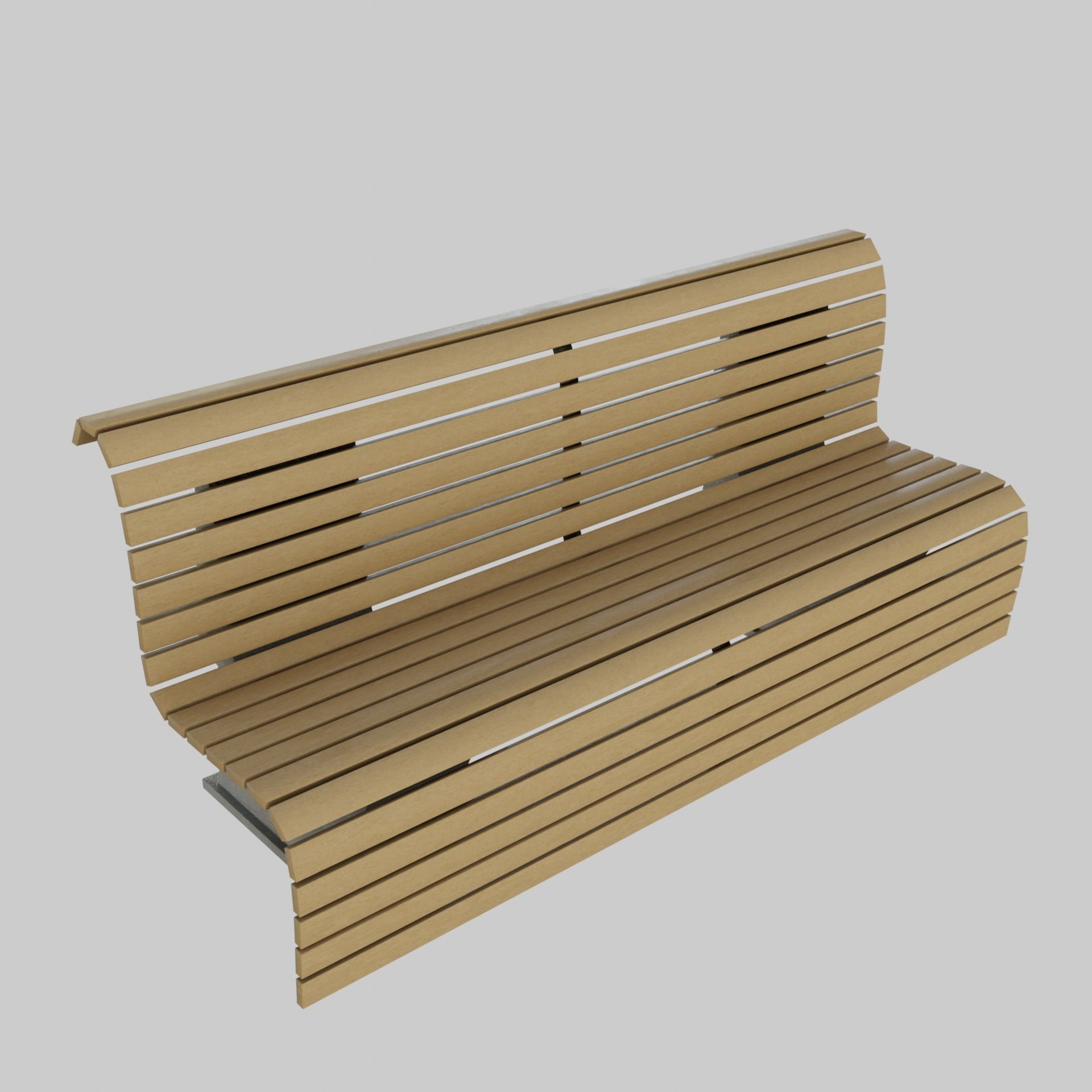 3D model Wooden Bench in 2 Wood Versions Gameready for Engines VR / AR ...