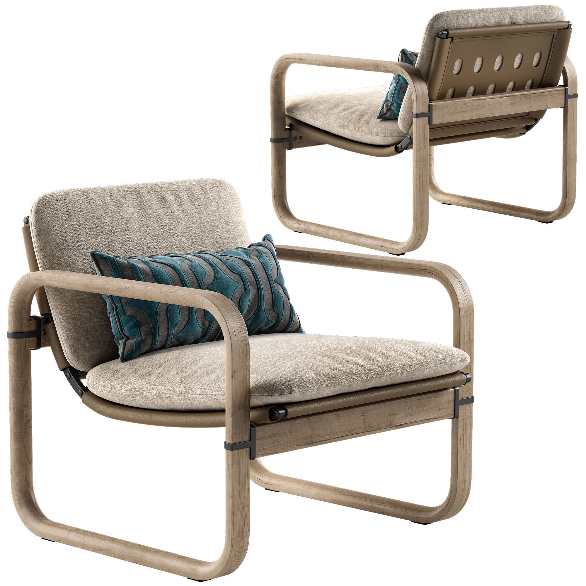 Giorgetti Loop armchair 3D model | CGTrader