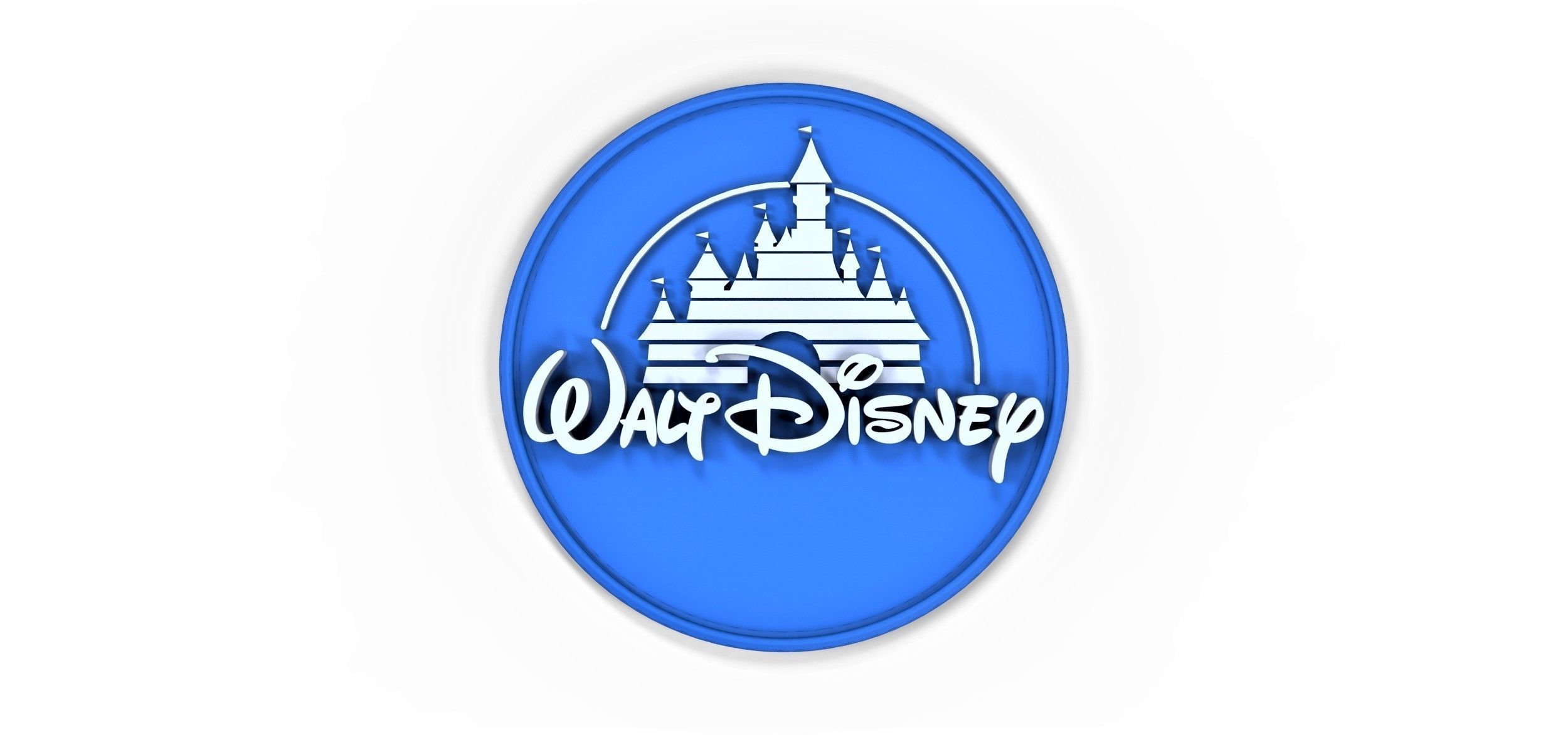 3D printable Walt Disney logo 3D model 3D printable | CGTrader