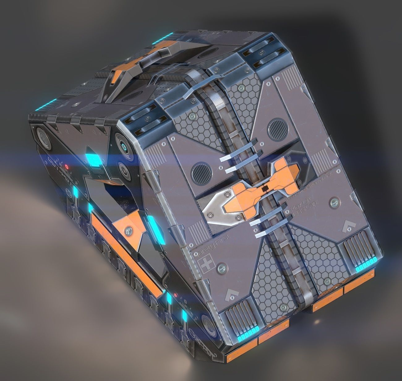 3D model Sci fi device - Game Ready - Cyberpunk VR / AR / low-poly ...