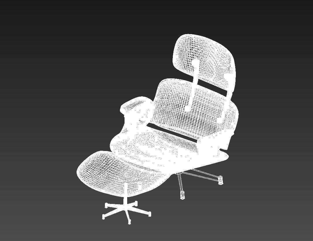 3D model Eames Lounge Chair 3D model VR / AR / low-poly | CGTrader