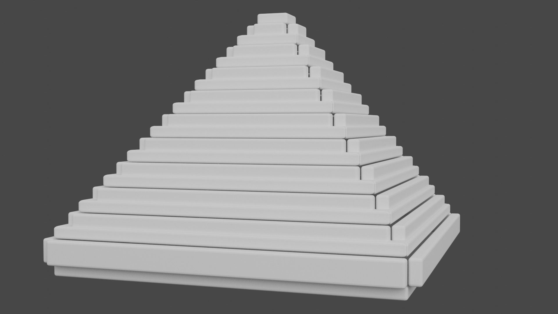 Hardsurface Pyramide Decoration free 3D model 3D printable | CGTrader