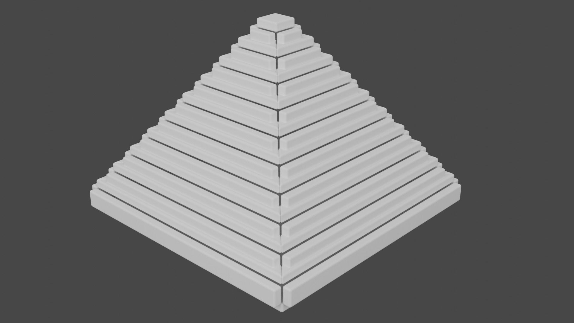 Hardsurface Pyramide Decoration free 3D model 3D printable | CGTrader