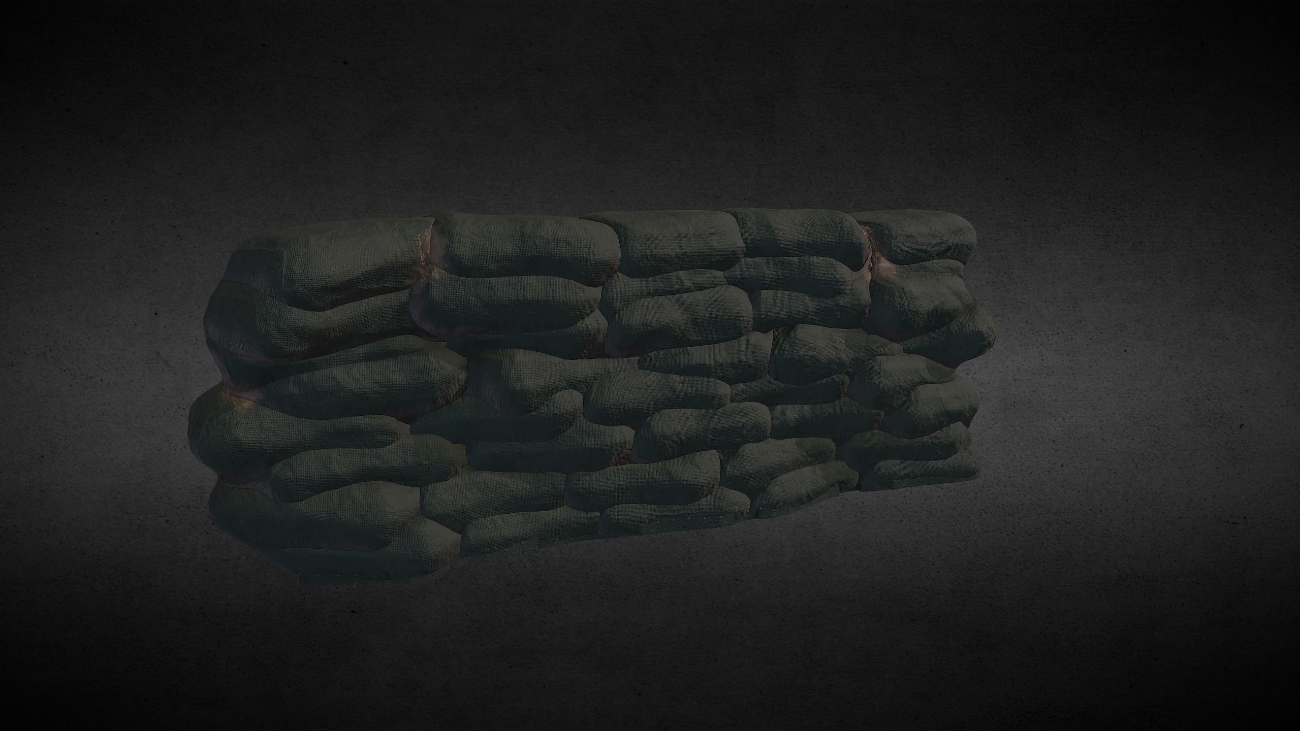 SandbagWall 3D model | CGTrader