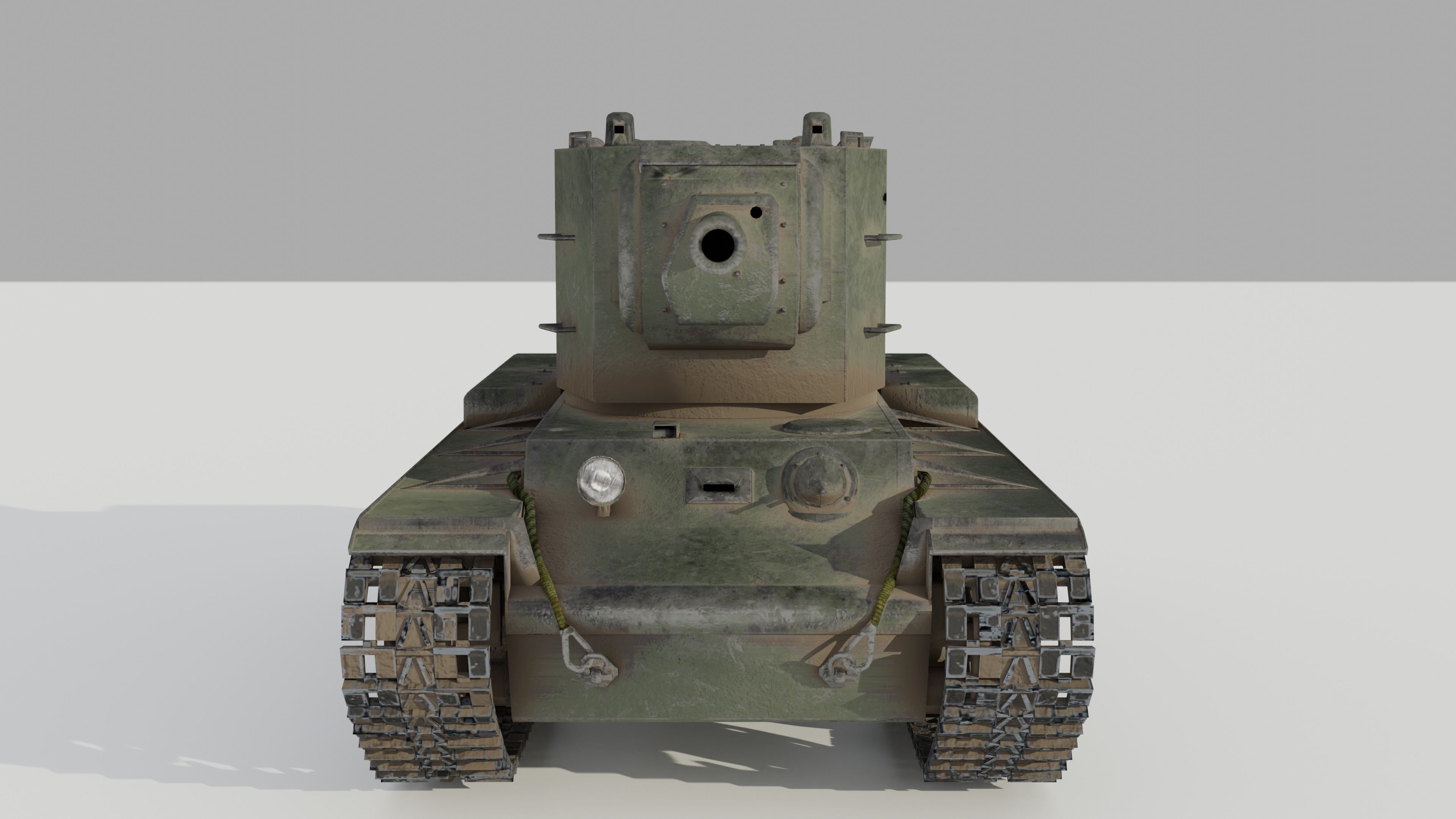 3D model KV 2 WW2 Soviet Heavy Tank VR / AR / low-poly | CGTrader
