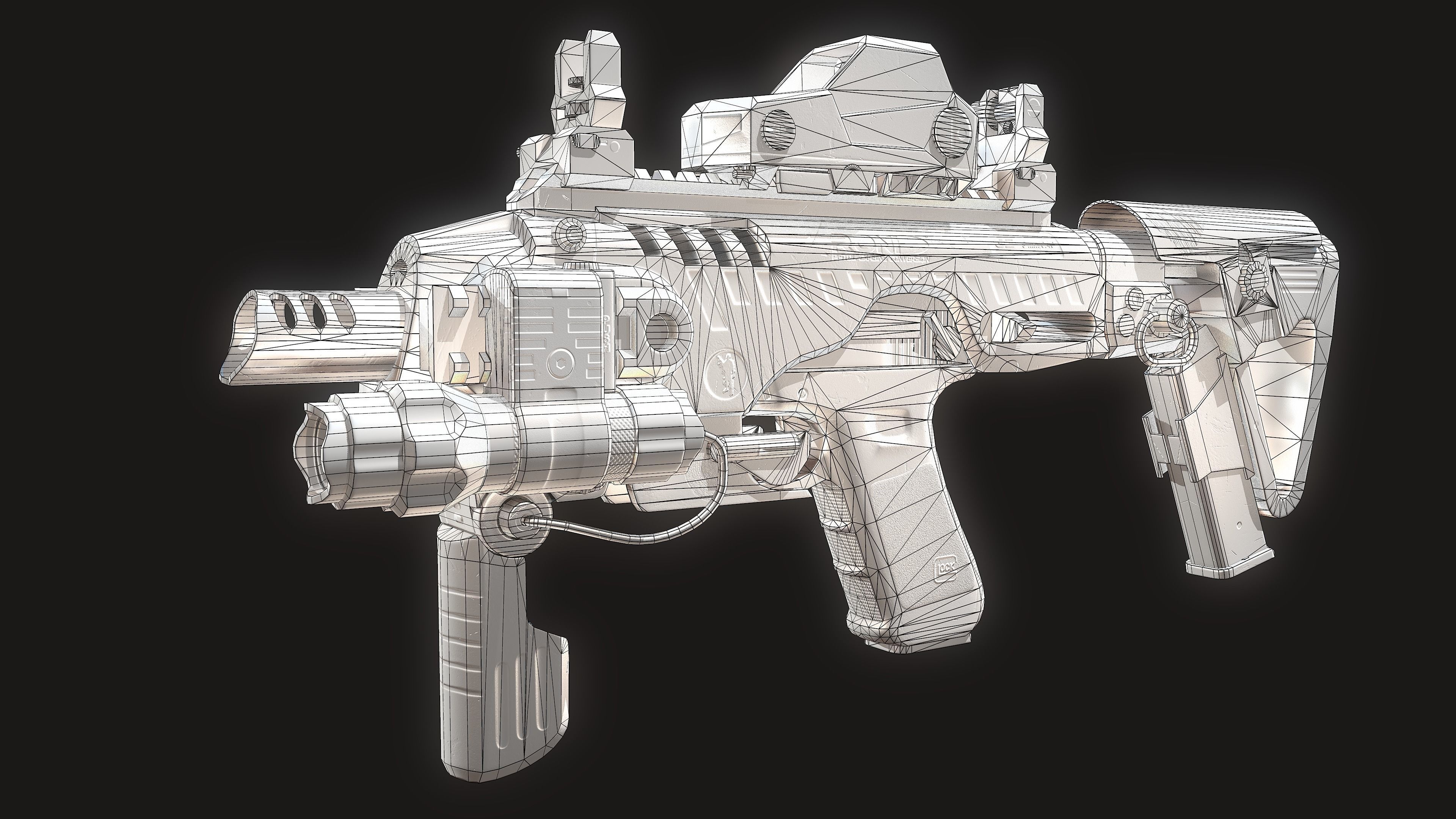 3D model Roni Carbine PBR VR / AR / low-poly | CGTrader