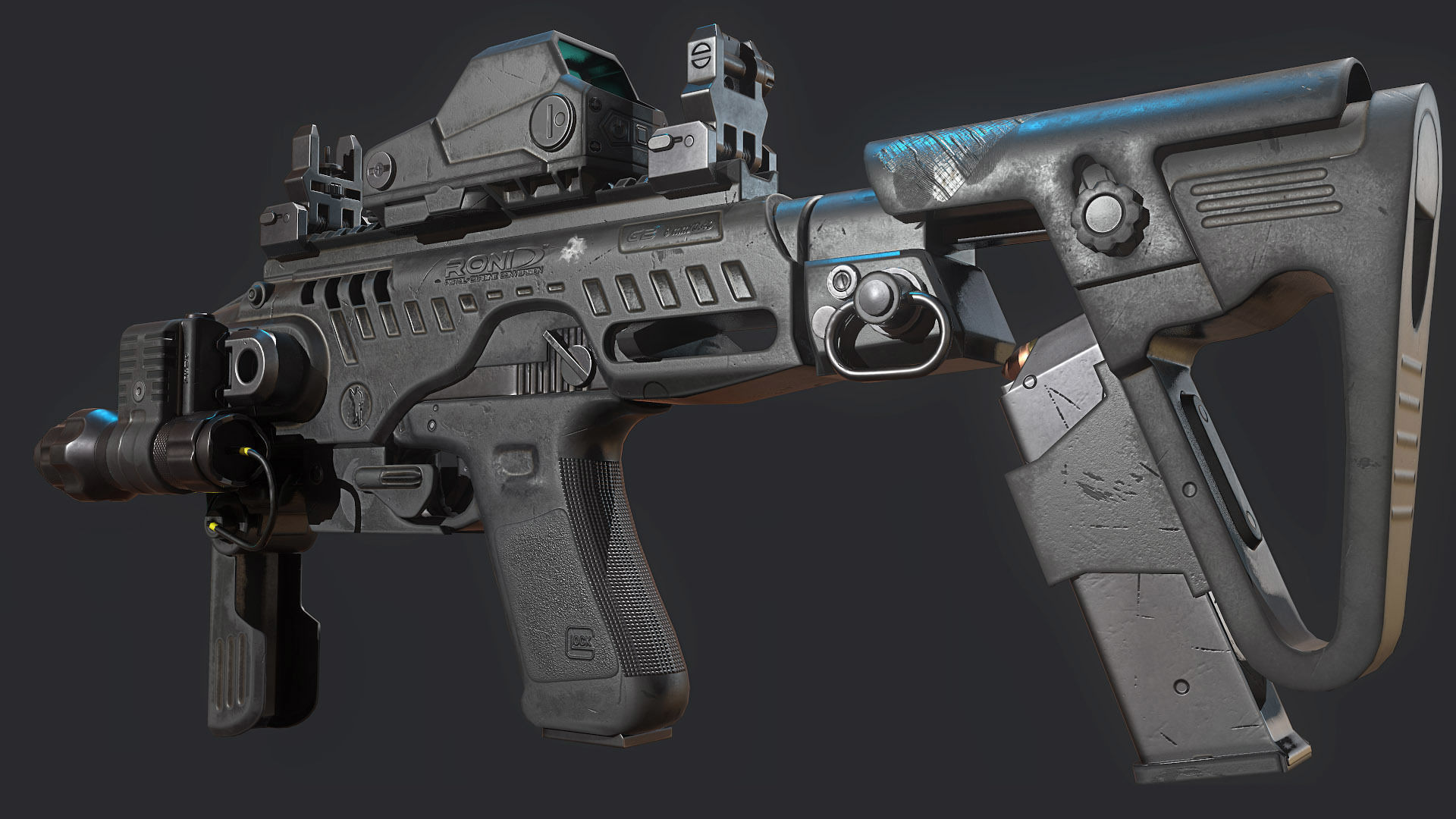 3D model Roni Carbine PBR VR / AR / low-poly | CGTrader