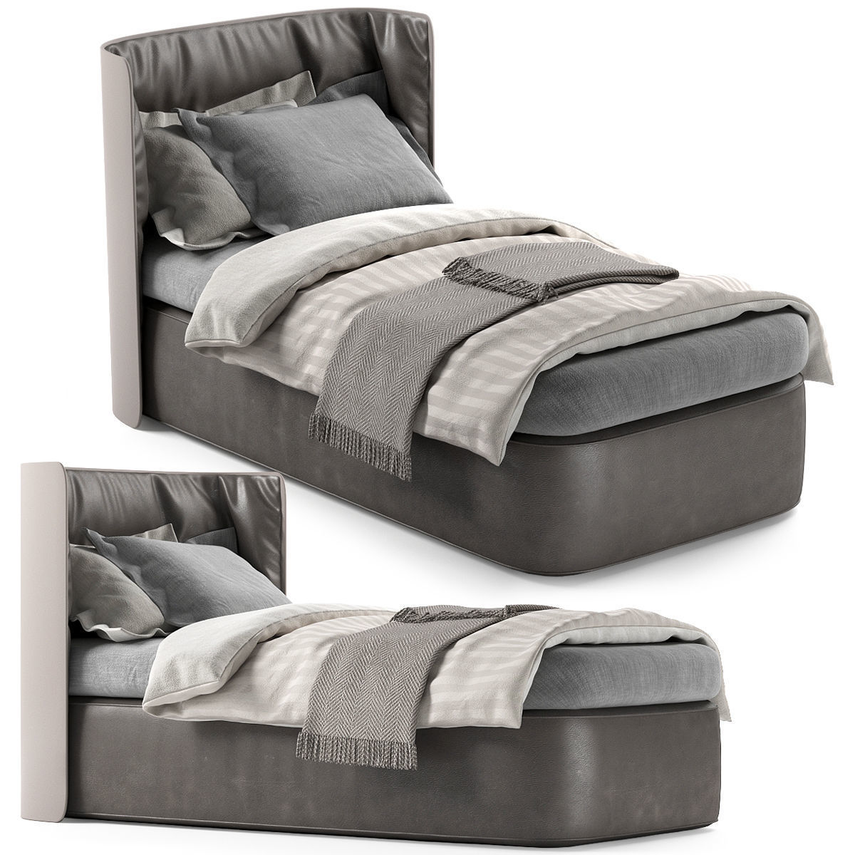 SINGLE BED 19 3D model | CGTrader