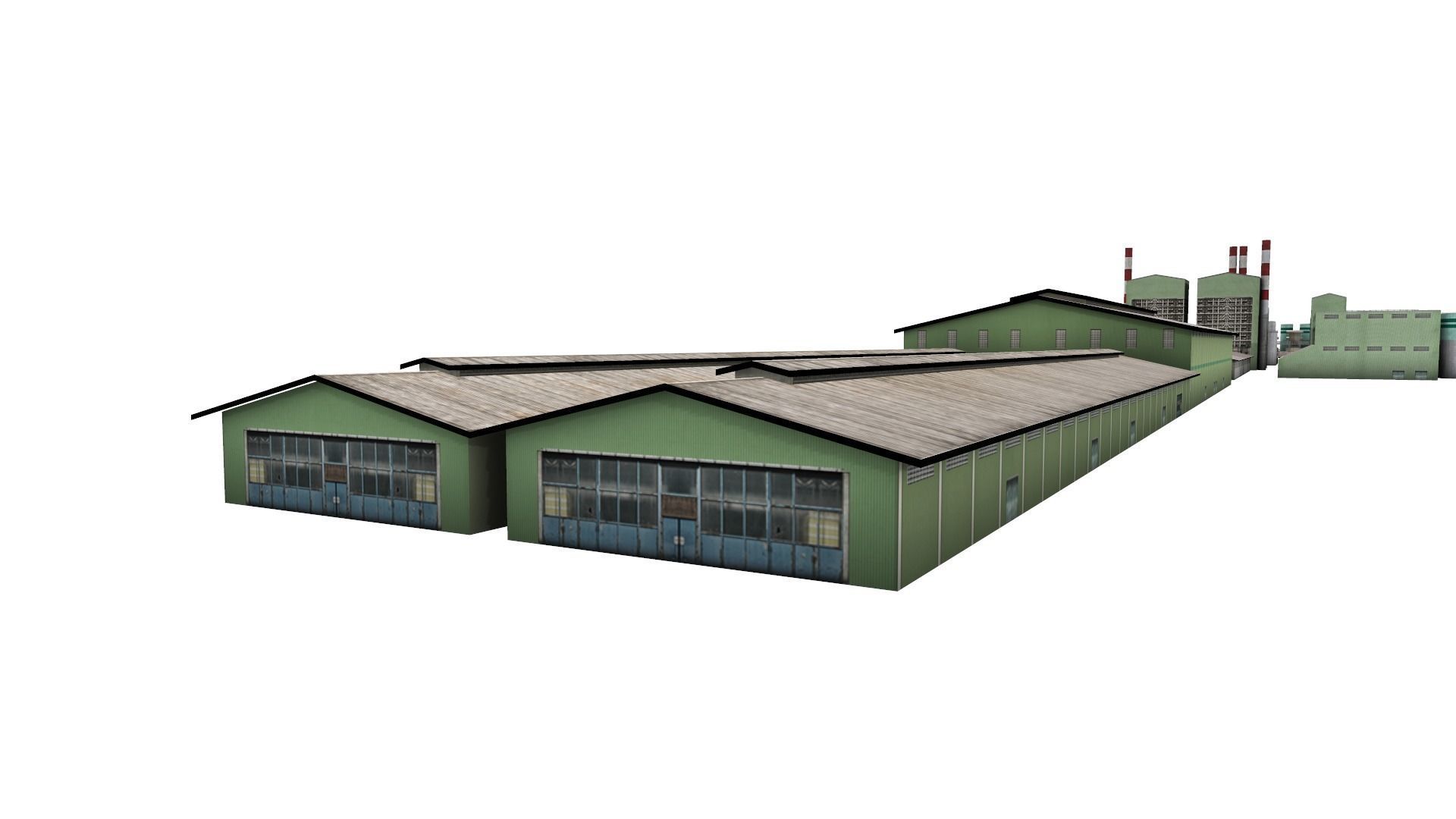 3D model factory land - RAPP factory - factory area - Industrial VR ...