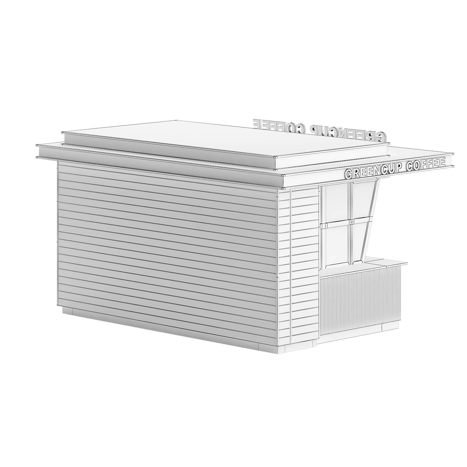 Coffee Kiosk 3D Model 3D model | CGTrader