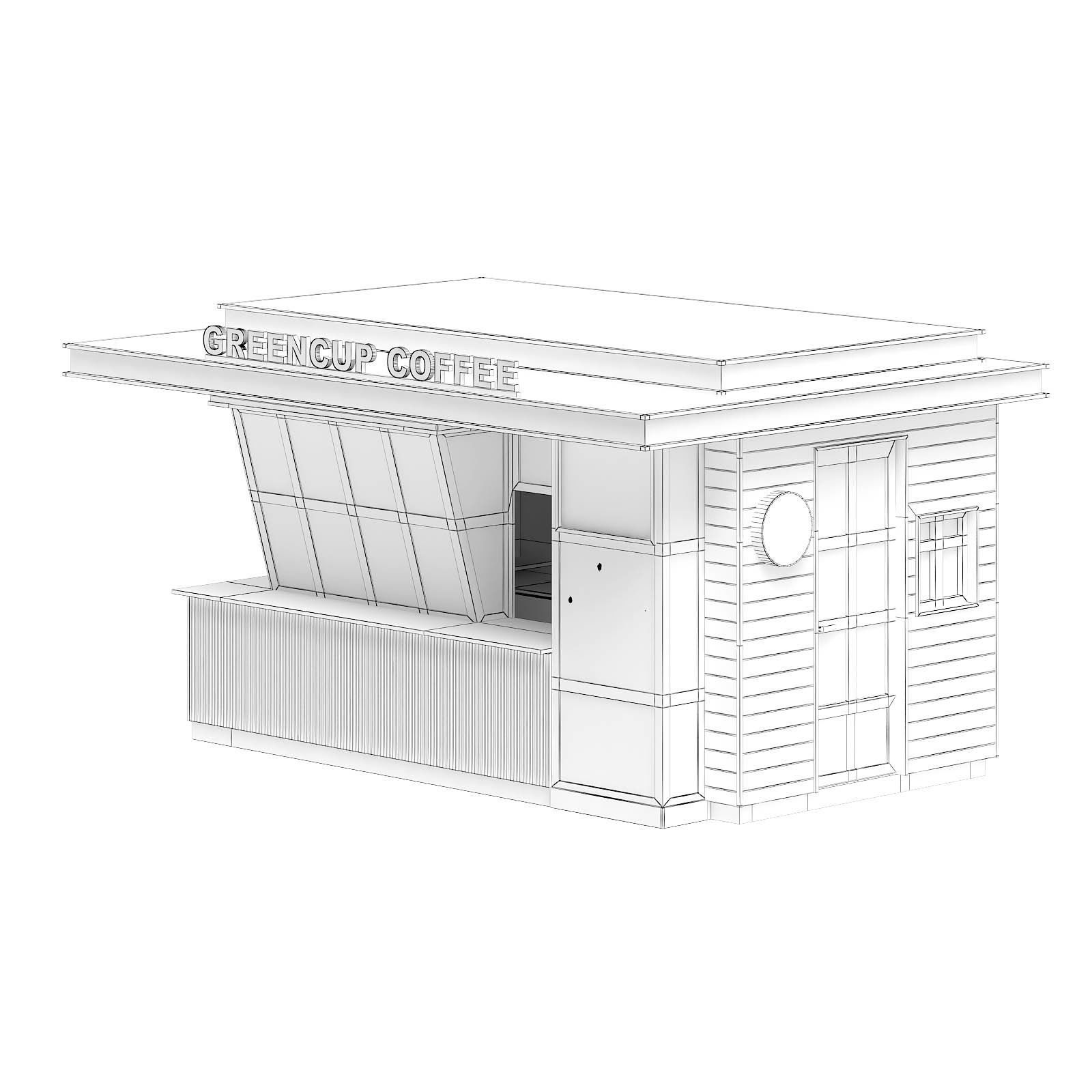 Coffee Kiosk 3D Model 3D model | CGTrader
