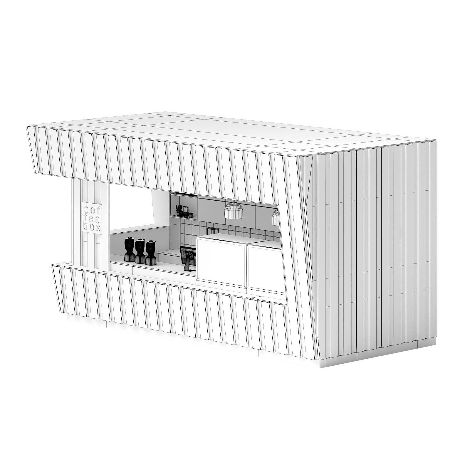 Coffee Kiosk 3D Model 3D model | CGTrader