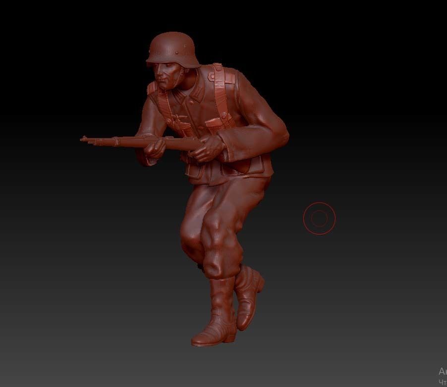 German soldier 3D model 3D printable | CGTrader