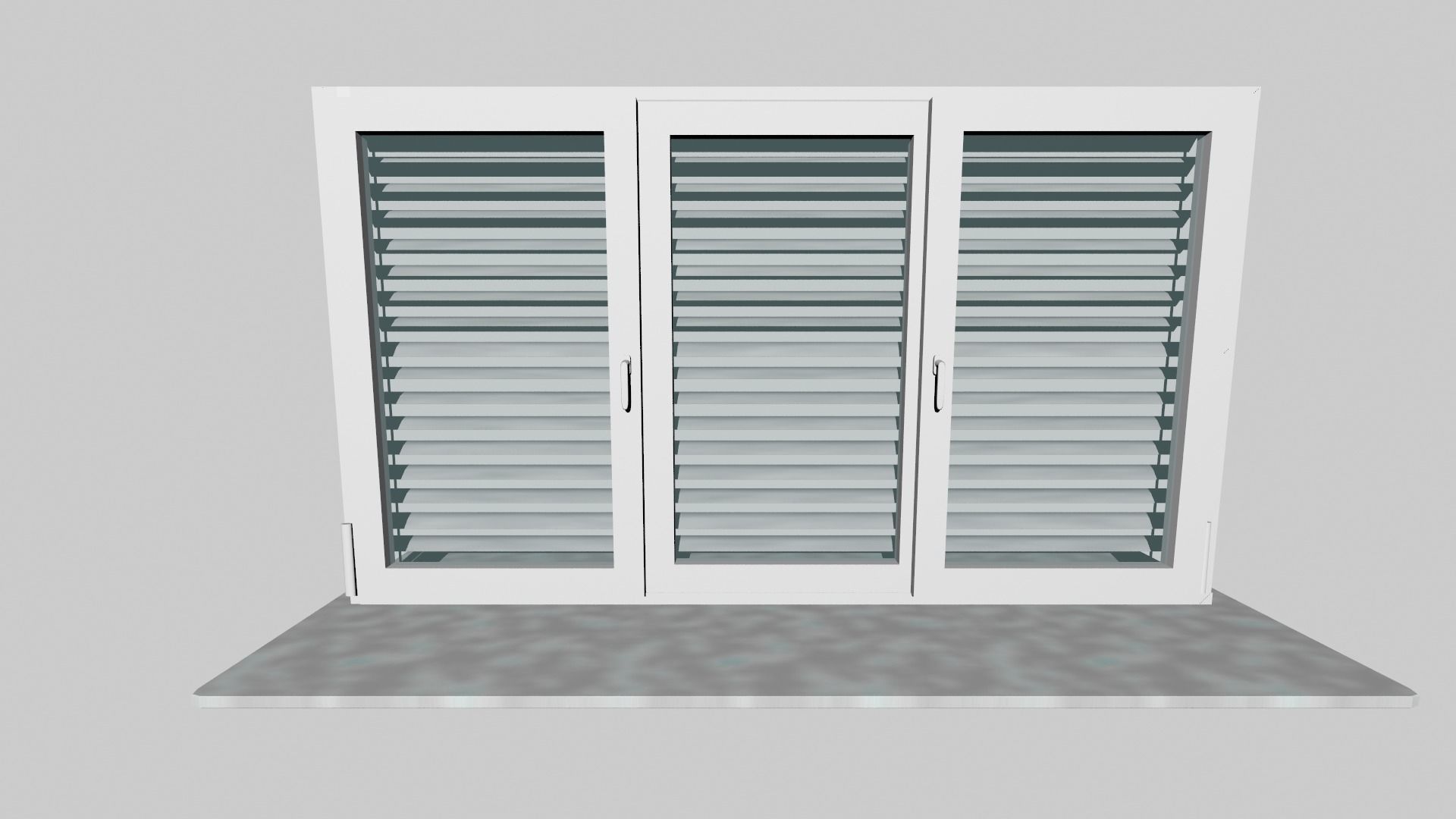 Window and blinds free 3D model | CGTrader