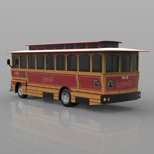 Trolley 3D Model OBJ - CGTrader.com