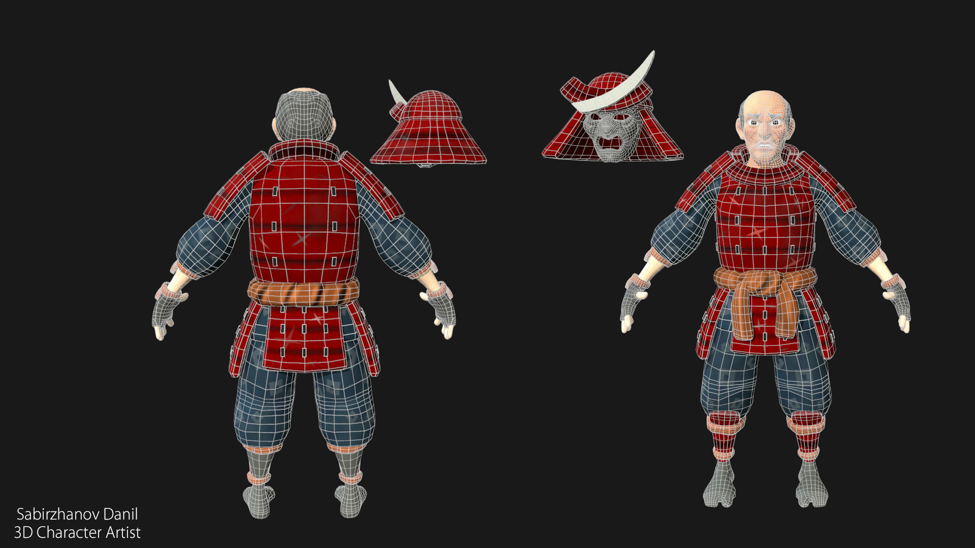 3D model Samurai VR / AR / low-poly rigged | CGTrader