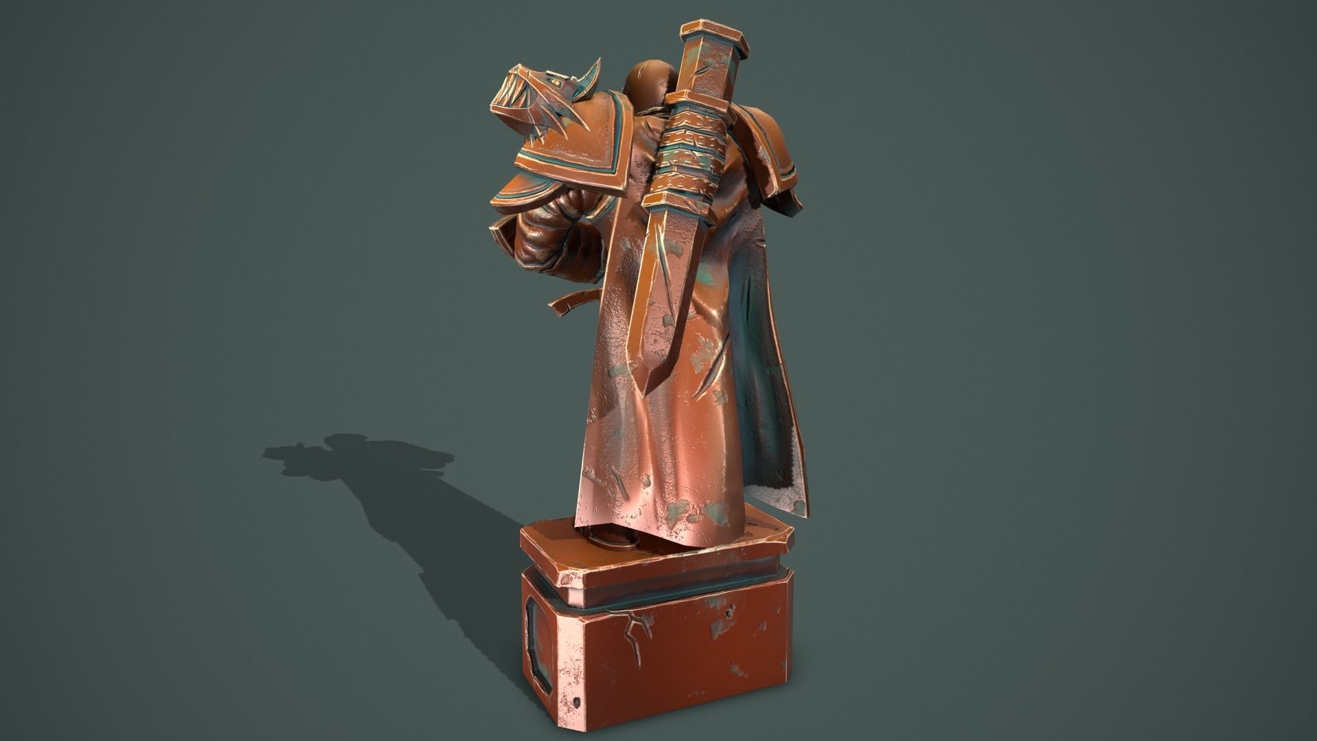 3D model Statue knight VR / AR / low-poly | CGTrader
