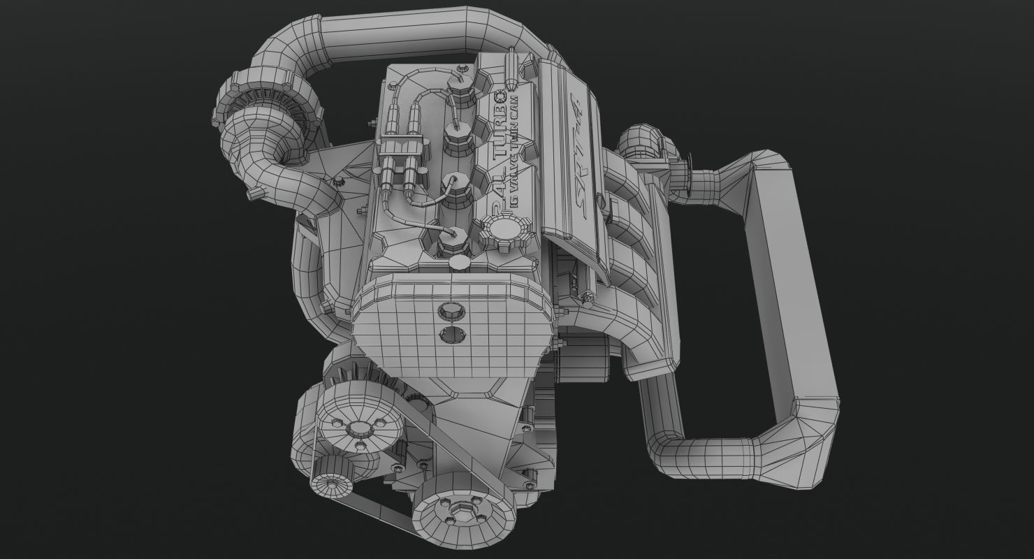 3D model Chrysler EDV EDT Turbo engine VR / AR / low-poly | CGTrader