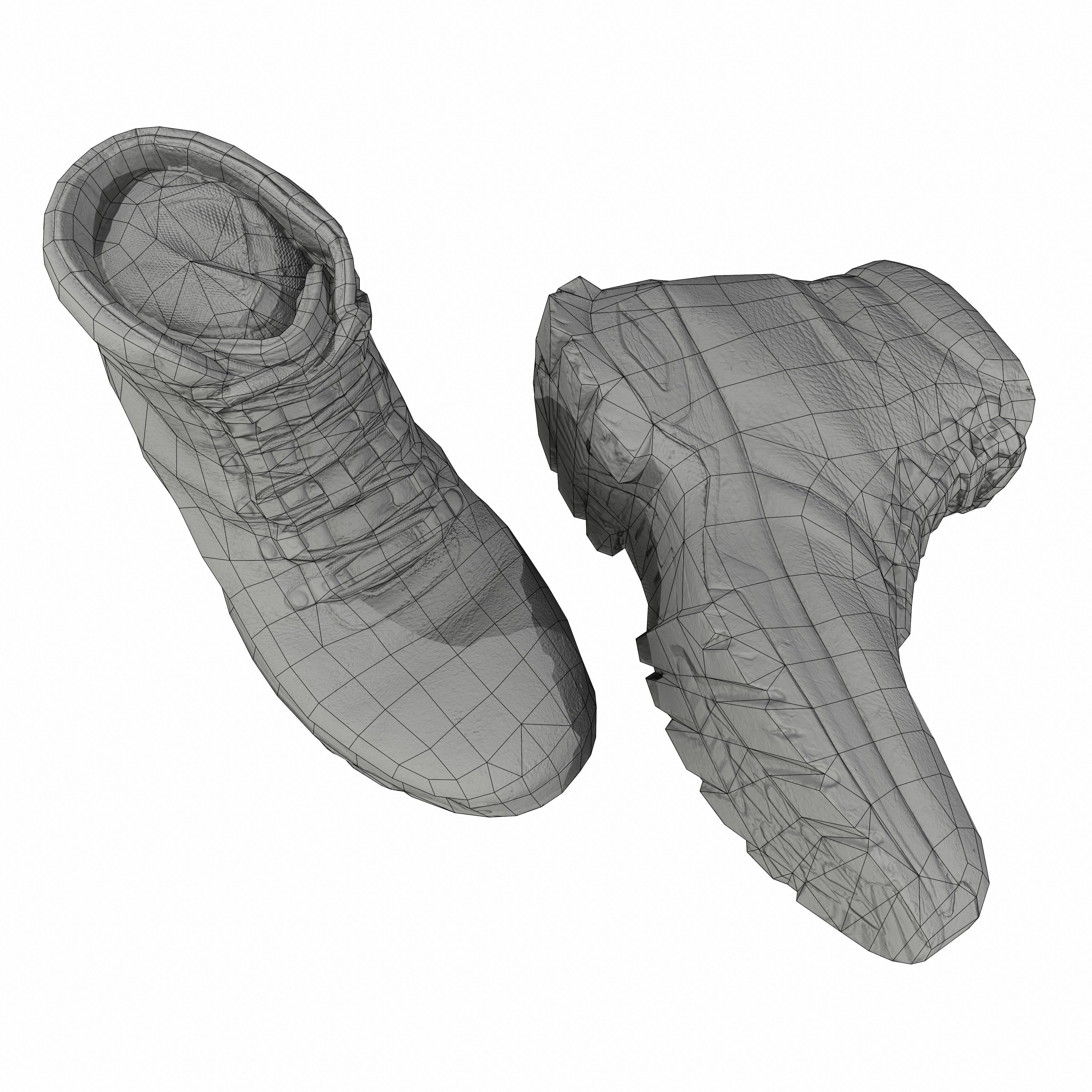3D model Woodland Boot Low-poly VR / AR / low-poly | CGTrader