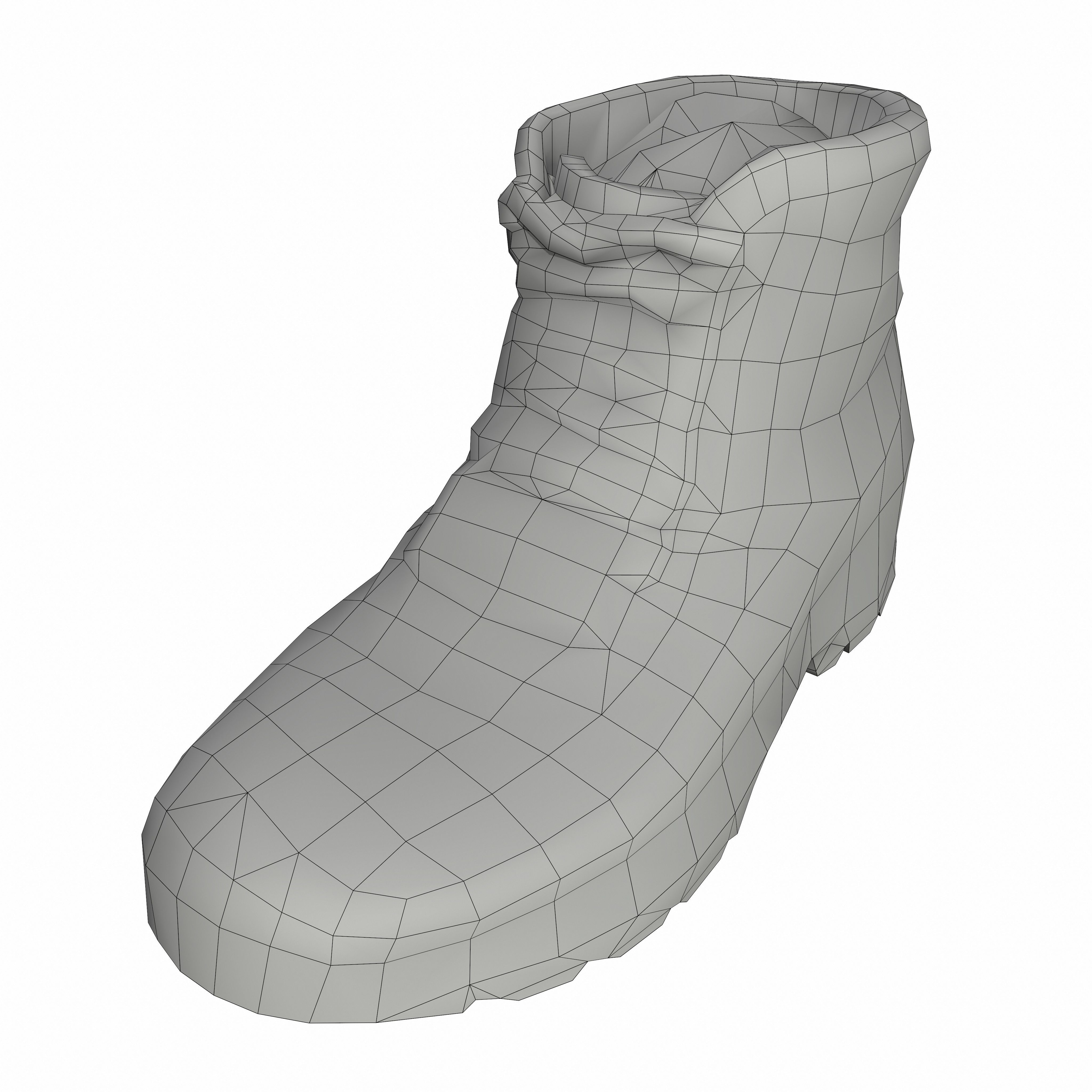 3D model Woodland Boot Low-poly VR / AR / low-poly | CGTrader