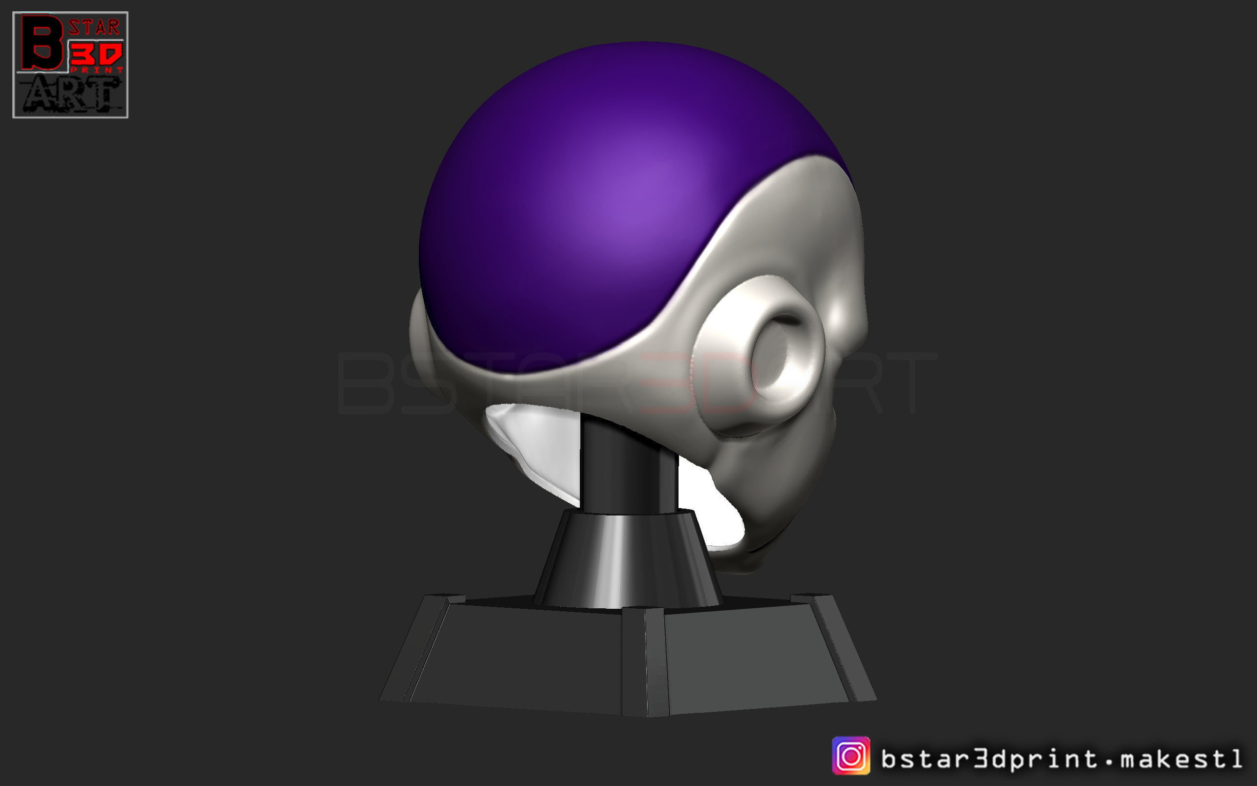 Frieza Head - frieza Mask - Helmet Dragon ball cosplay 3D model 3D ...