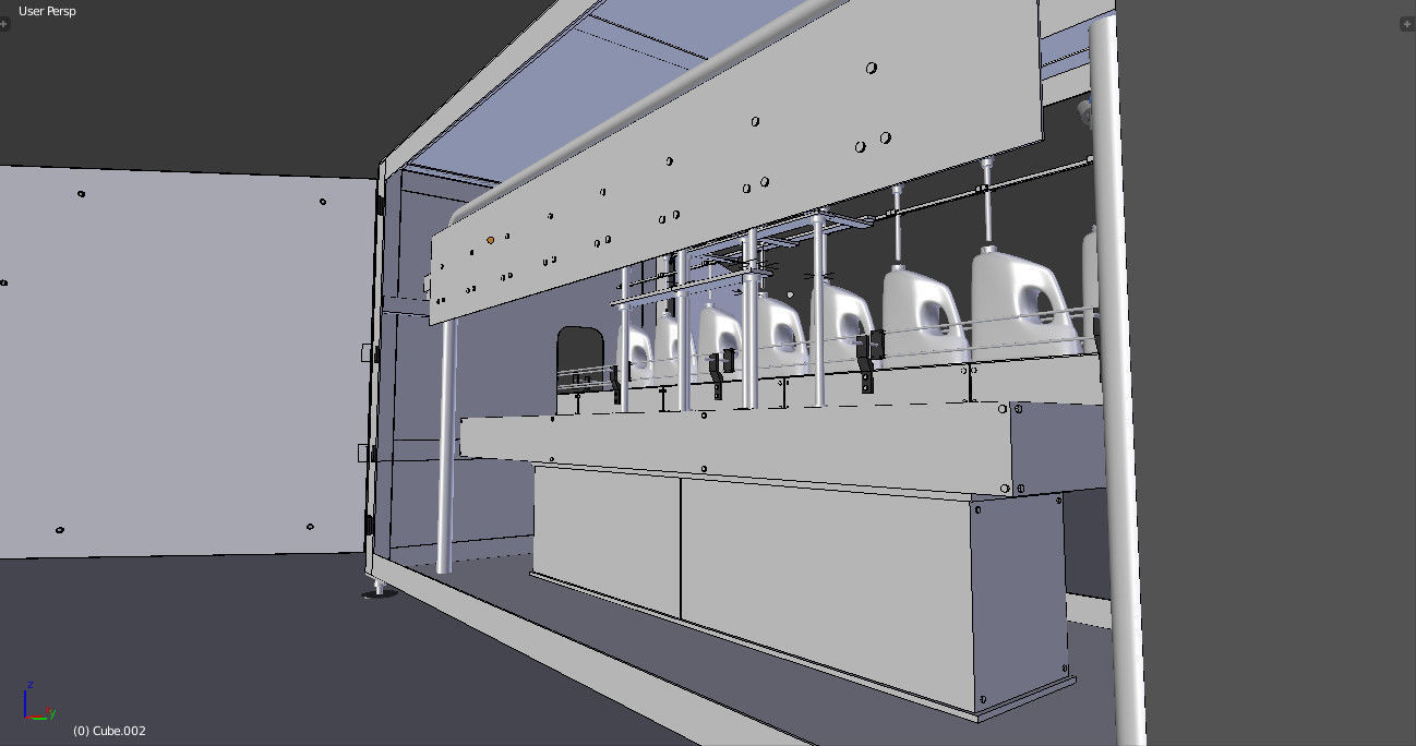 Oil Lubricants Filling Machine 3D model | CGTrader