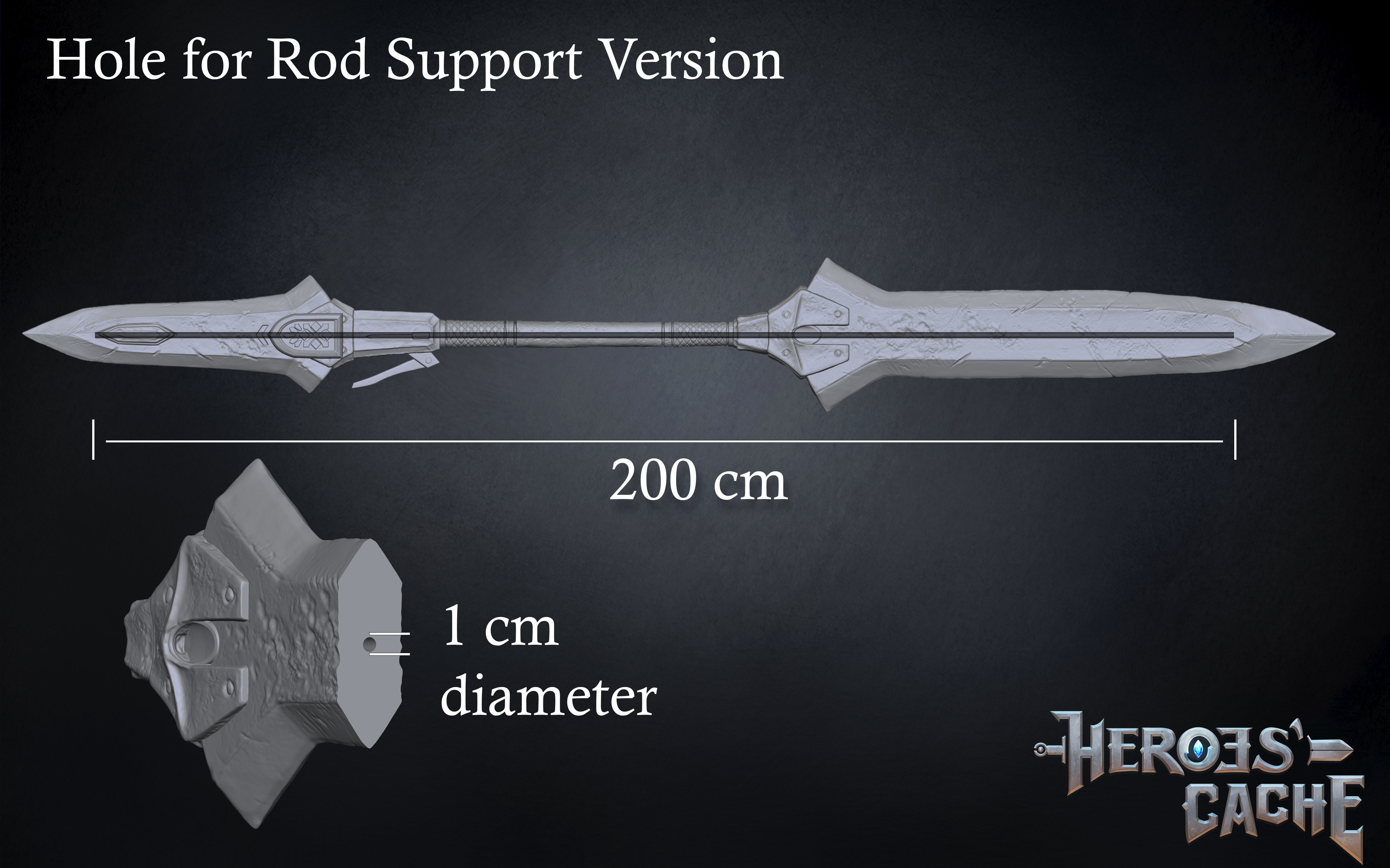 Monster Hunter World - BlackSteel Insect Glaive 3D model 3D printable ...