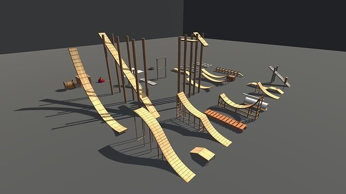 3D model Stunts 35 props VR / AR / low-poly | CGTrader