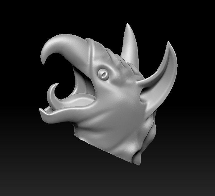 Griffon 3d print toy dragon with wings 3D model 3D printable | CGTrader