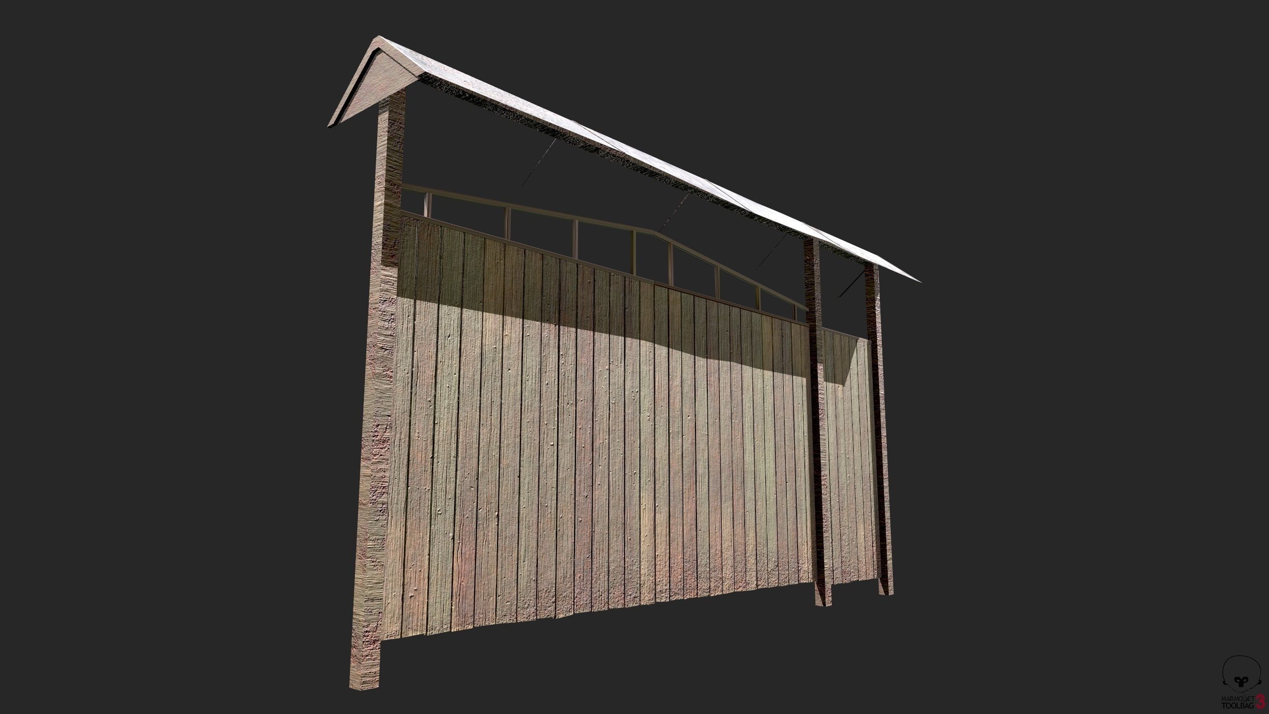 3D model Wooden gate VR / AR / low-poly | CGTrader