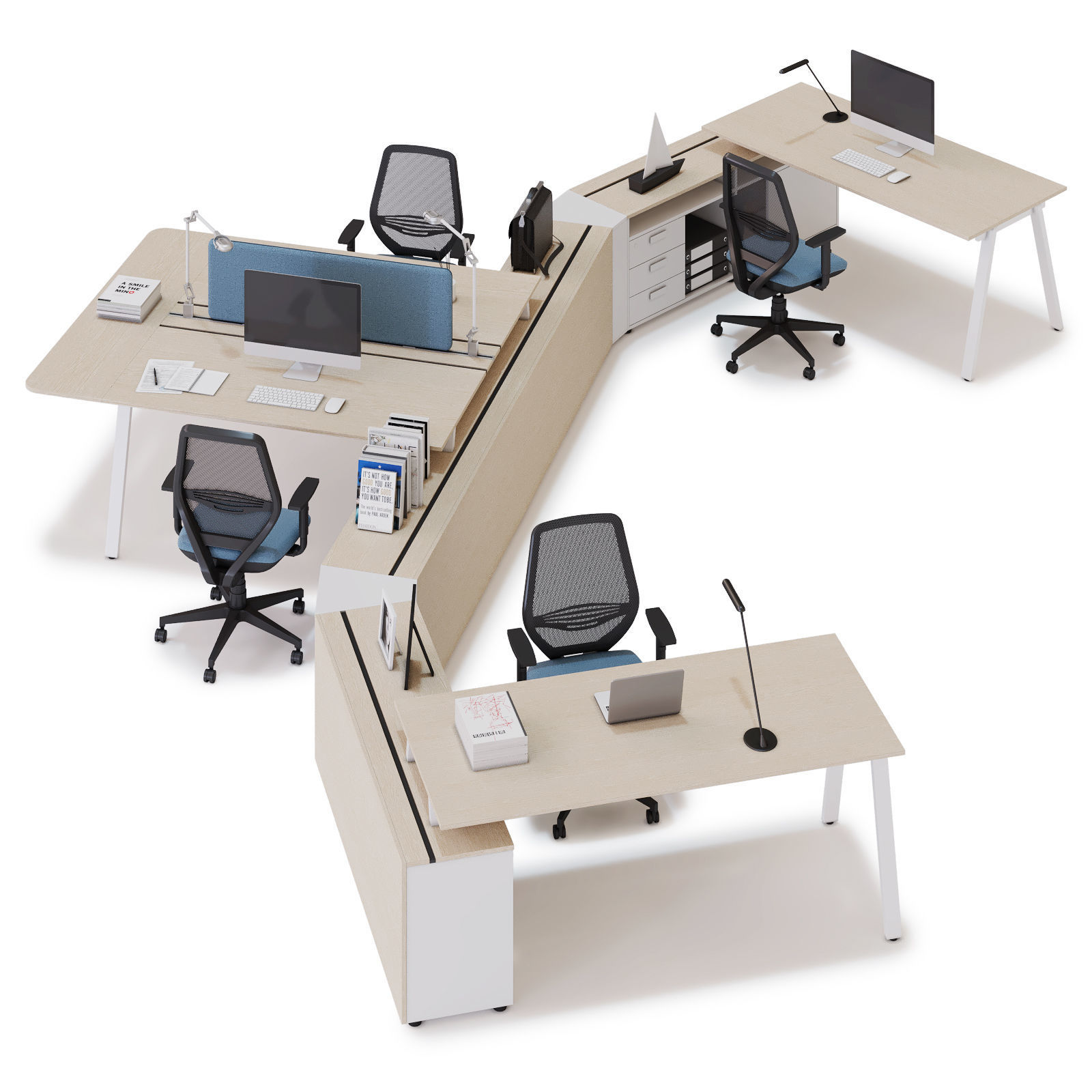 Office workspace LAS 5TH ELEMENT v18 3D model | CGTrader