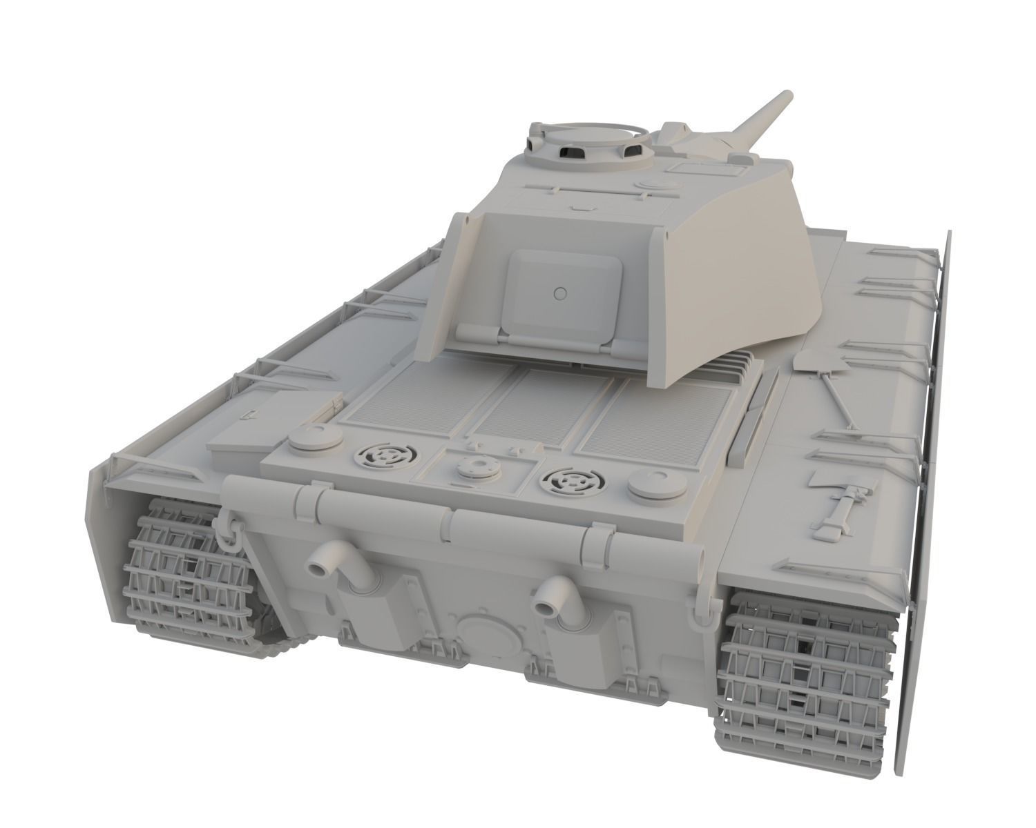 3D model German tank E79 Panther-III VR / AR / low-poly | CGTrader