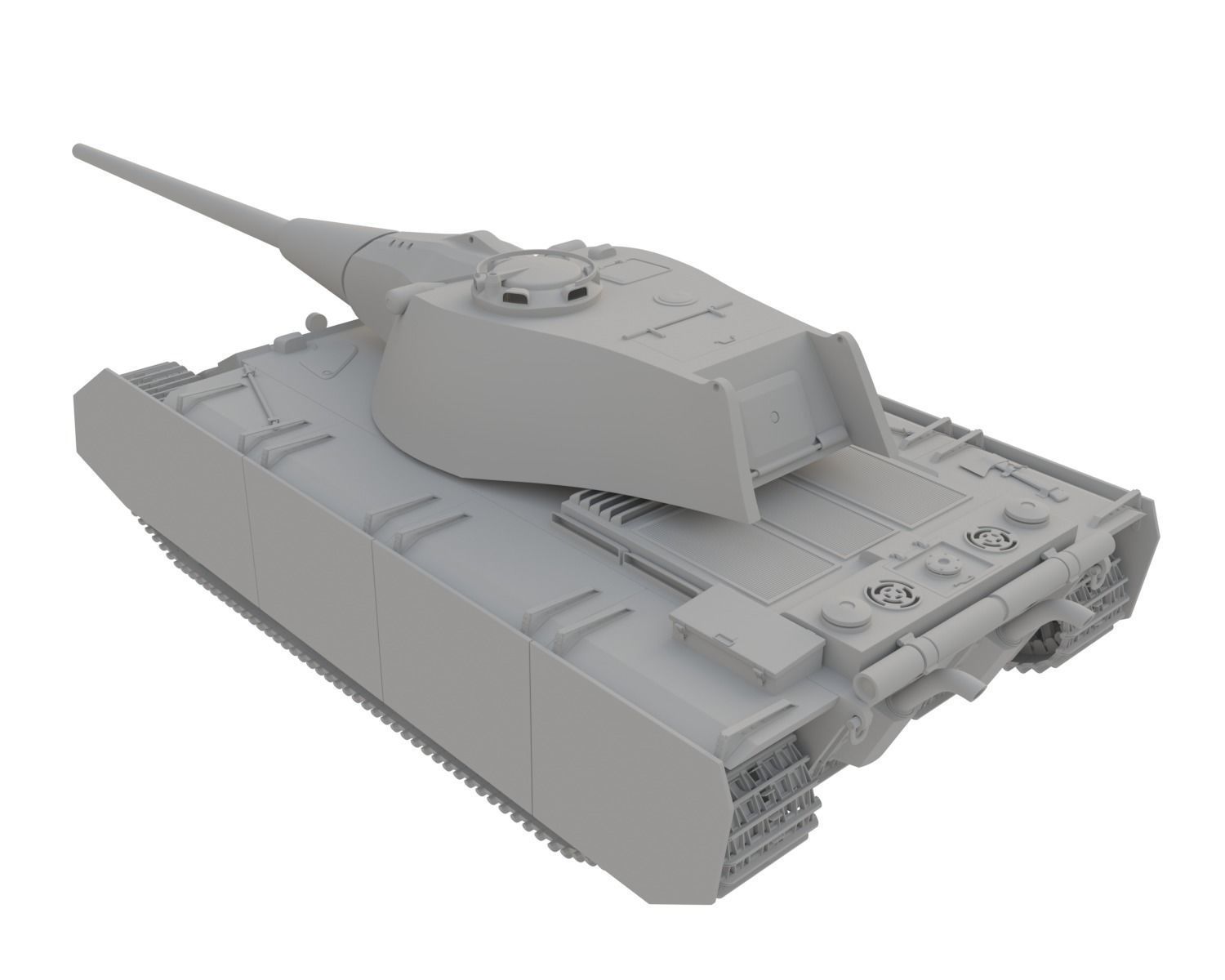 3D model German tank E79 Panther-III VR / AR / low-poly | CGTrader