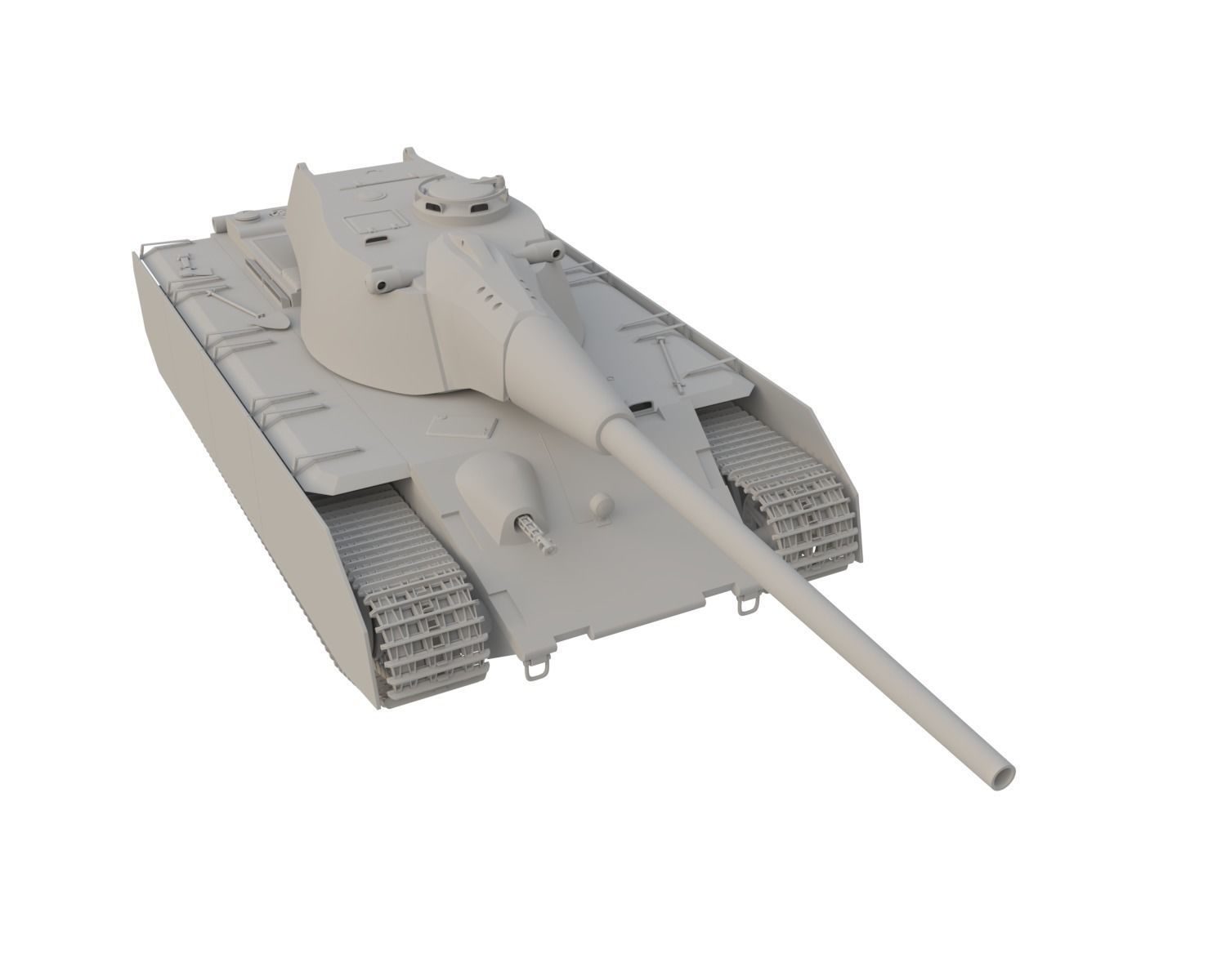 3D model German tank E79 Panther-III VR / AR / low-poly | CGTrader