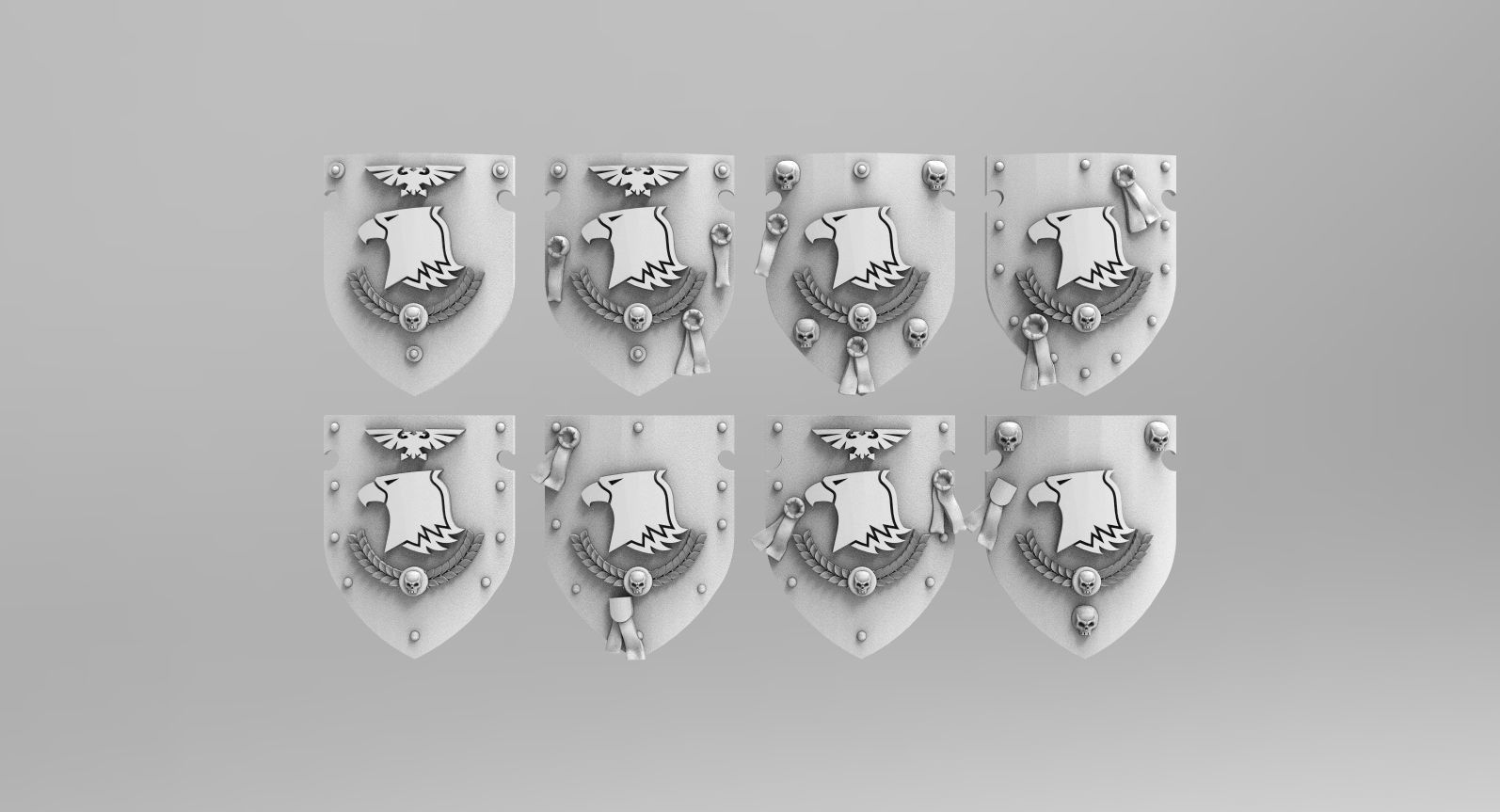 Raptor Power Shields 40k Version 2 3D model 3D printable | CGTrader