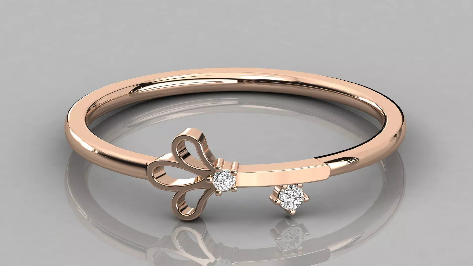 Women solitaire ring 3dm stl render detail 3D model 3D printable | CGTrader