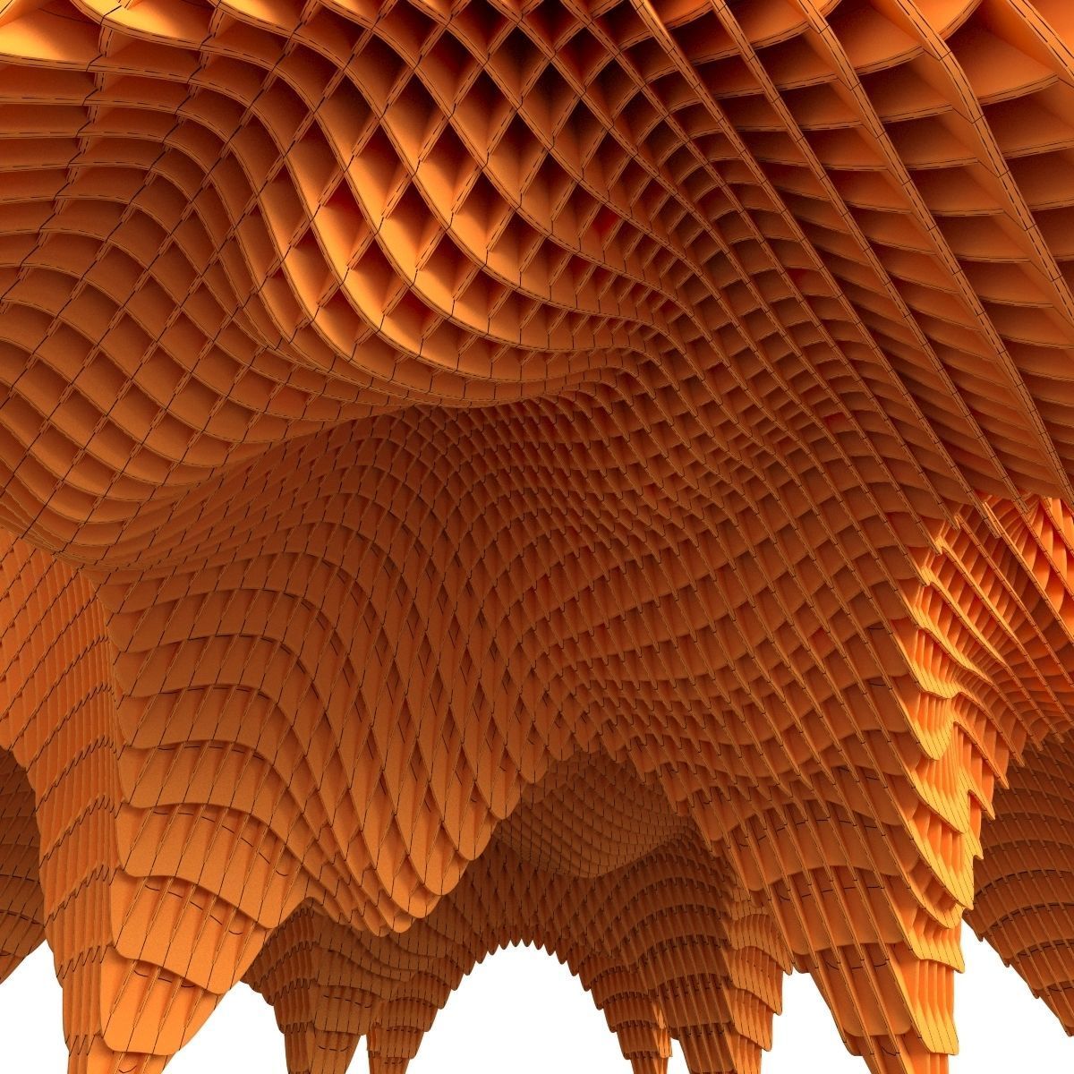 Parametric big Hall 3D model | CGTrader