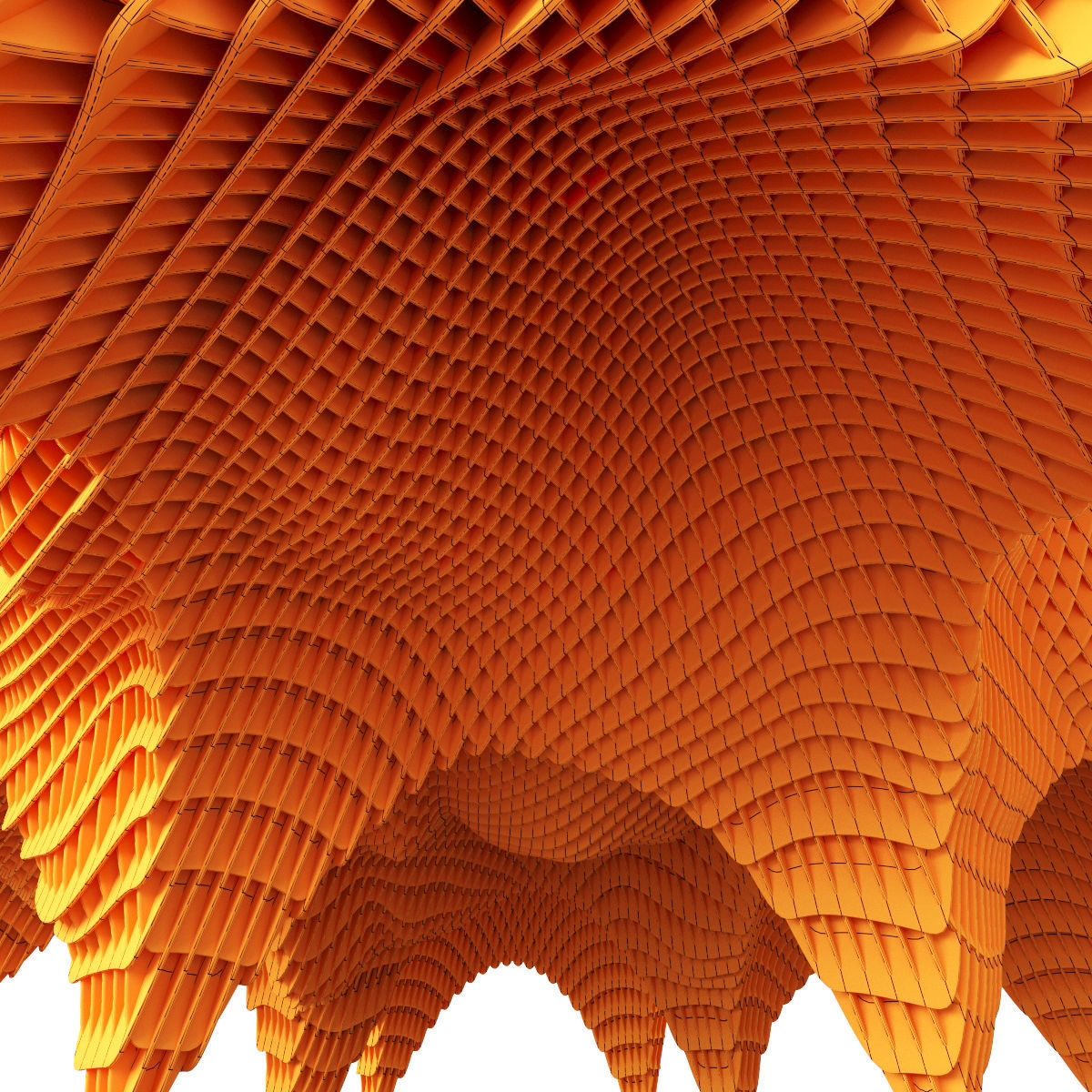 Parametric big Hall 3D model | CGTrader