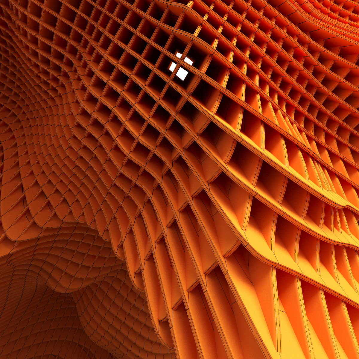 Parametric big Hall 3D model | CGTrader