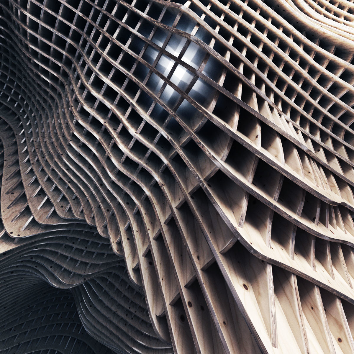 Parametric big Hall 3D model | CGTrader