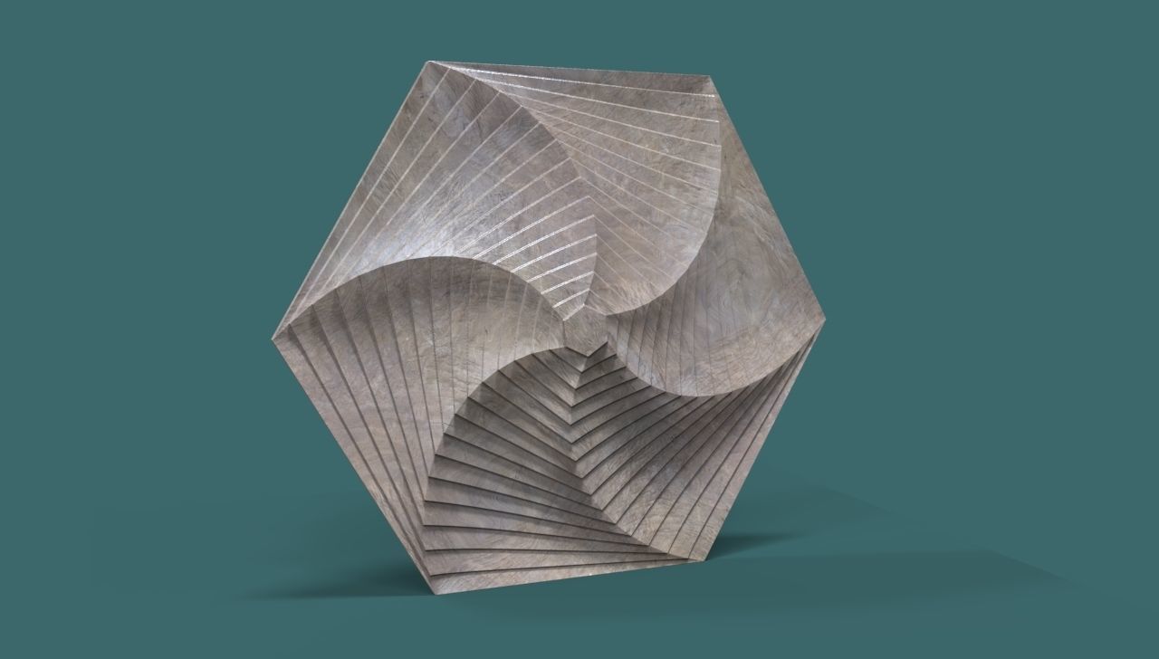 Hexagonal wall panel 3d stl model for cnc 3D model 3D printable | CGTrader