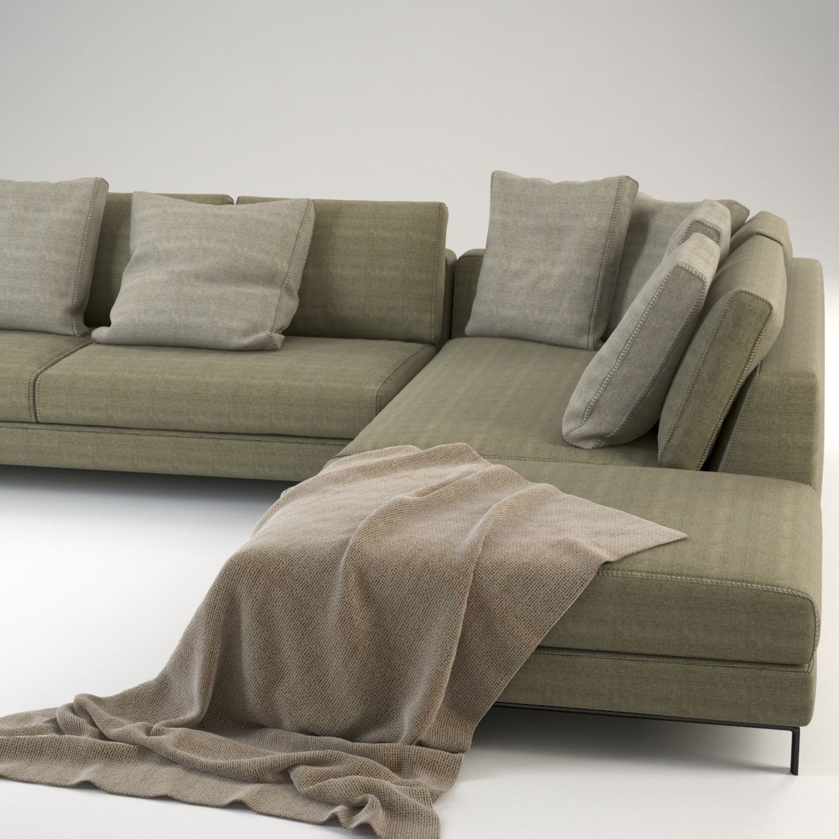 Ray sofa corner 3D model | CGTrader