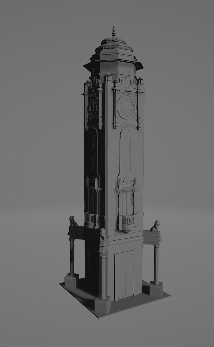 Haridwar Clock Tower 3D model | CGTrader