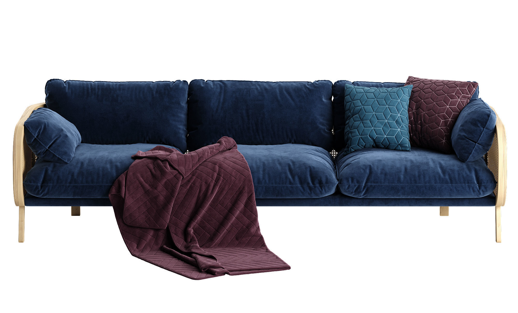 Buzzi Cane sofa 3D model | CGTrader